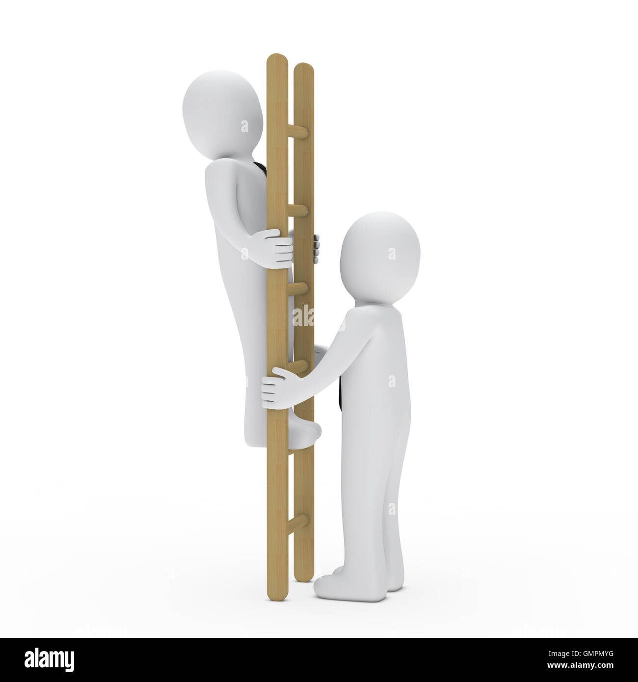 business man up ladder for success Stock Photo - Alamy