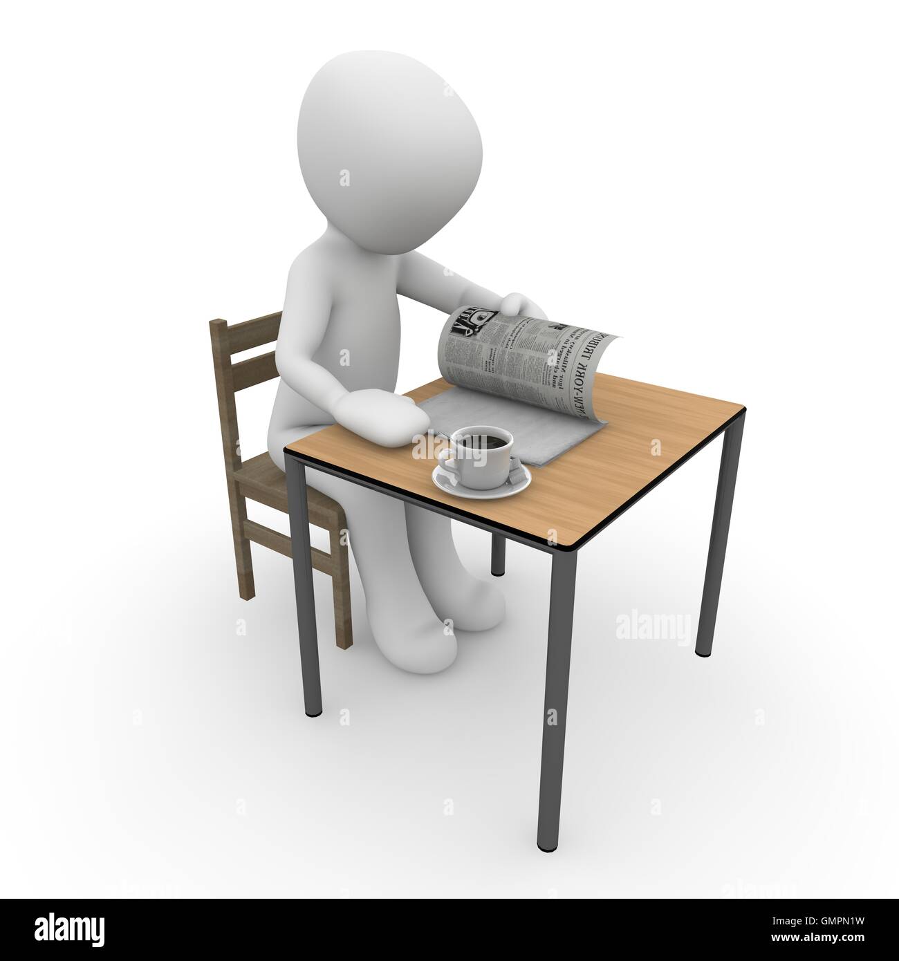 Newspaper reading students hi-res stock photography and images - Alamy