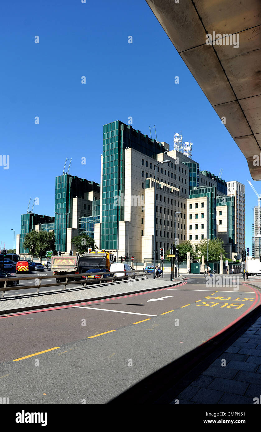 General view of the Secret Intelligence Service building headquarters ...