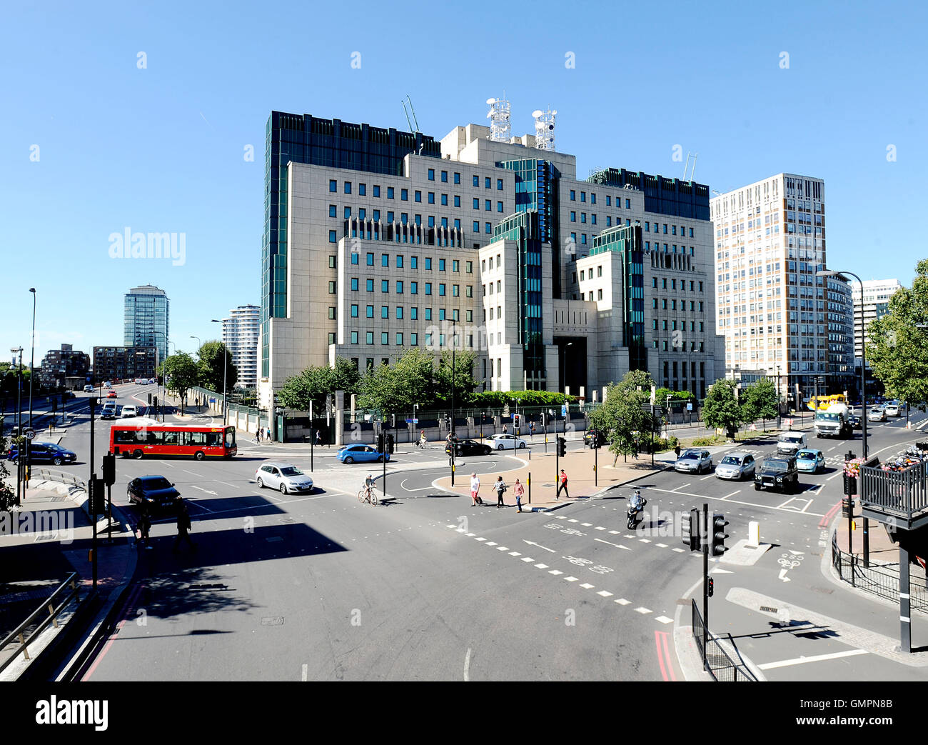 General view of the Secret Intelligence Service building headquarters ...