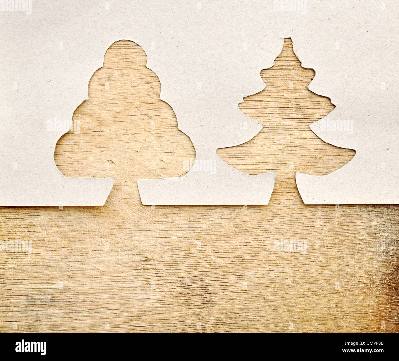 Rip paper card christmas tree hi-res stock photography and images - Alamy