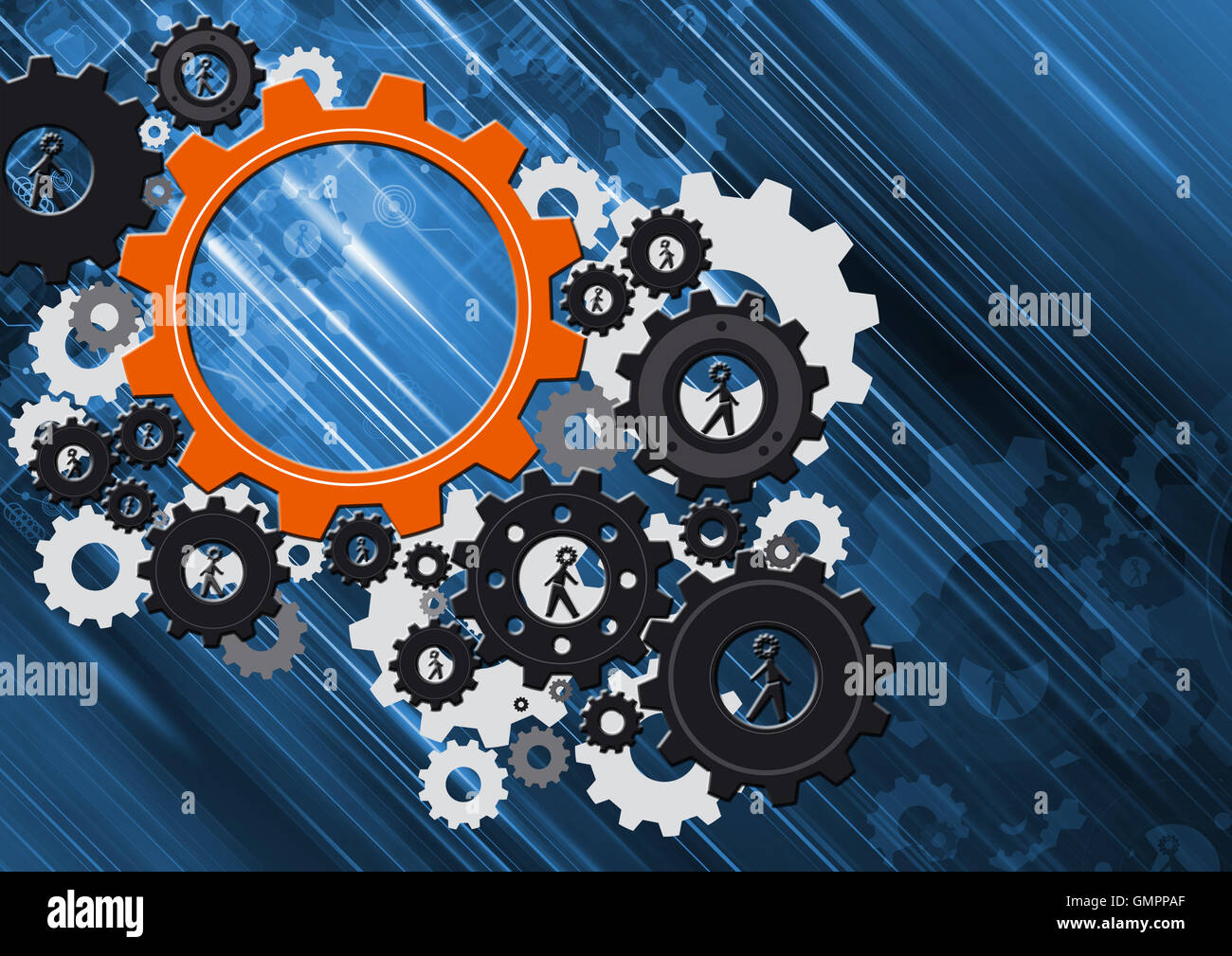 Human gear design Stock Photo - Alamy