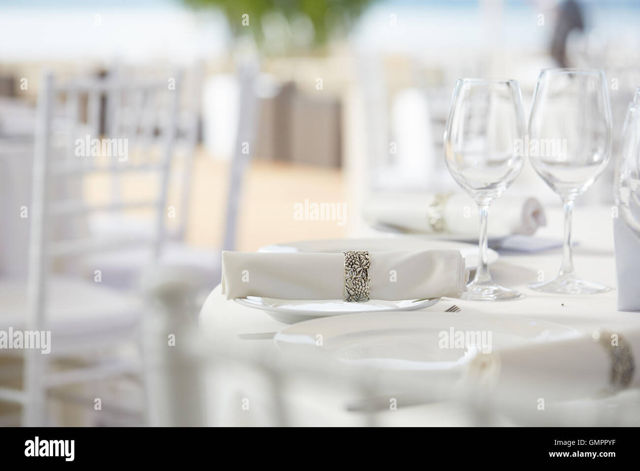 table setting for celebration Stock Photo - Alamy