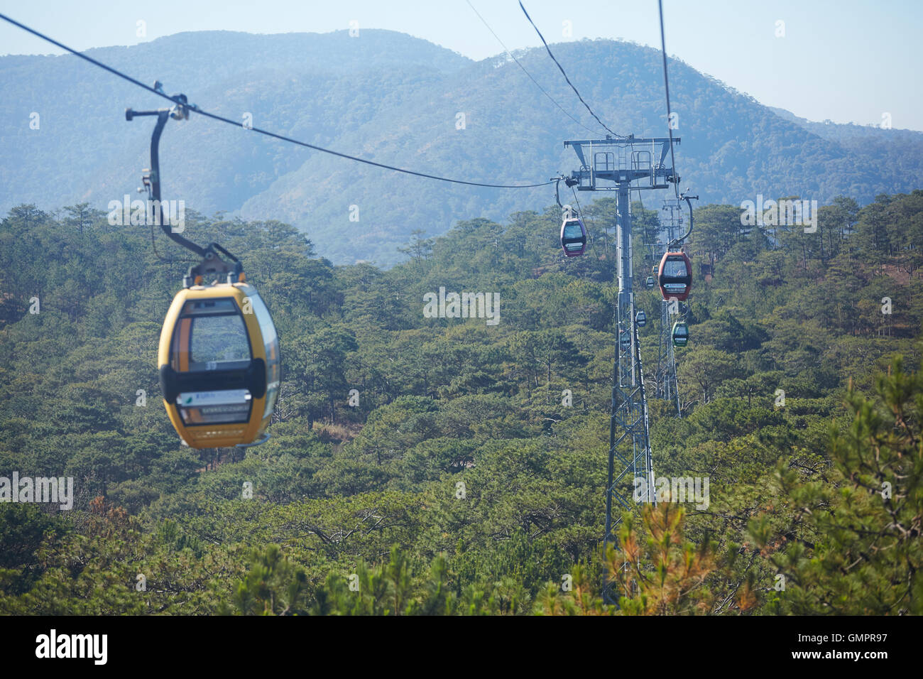 funiculars in Vietnam Stock Photo - Alamy