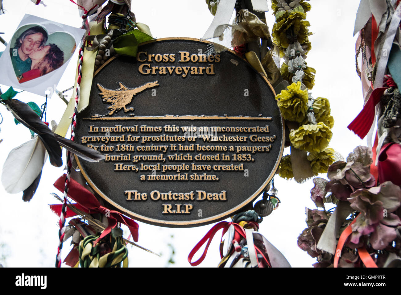 Crossbones Graveyard, Redcross Way, Southwark, London, UK Stock Photo ...