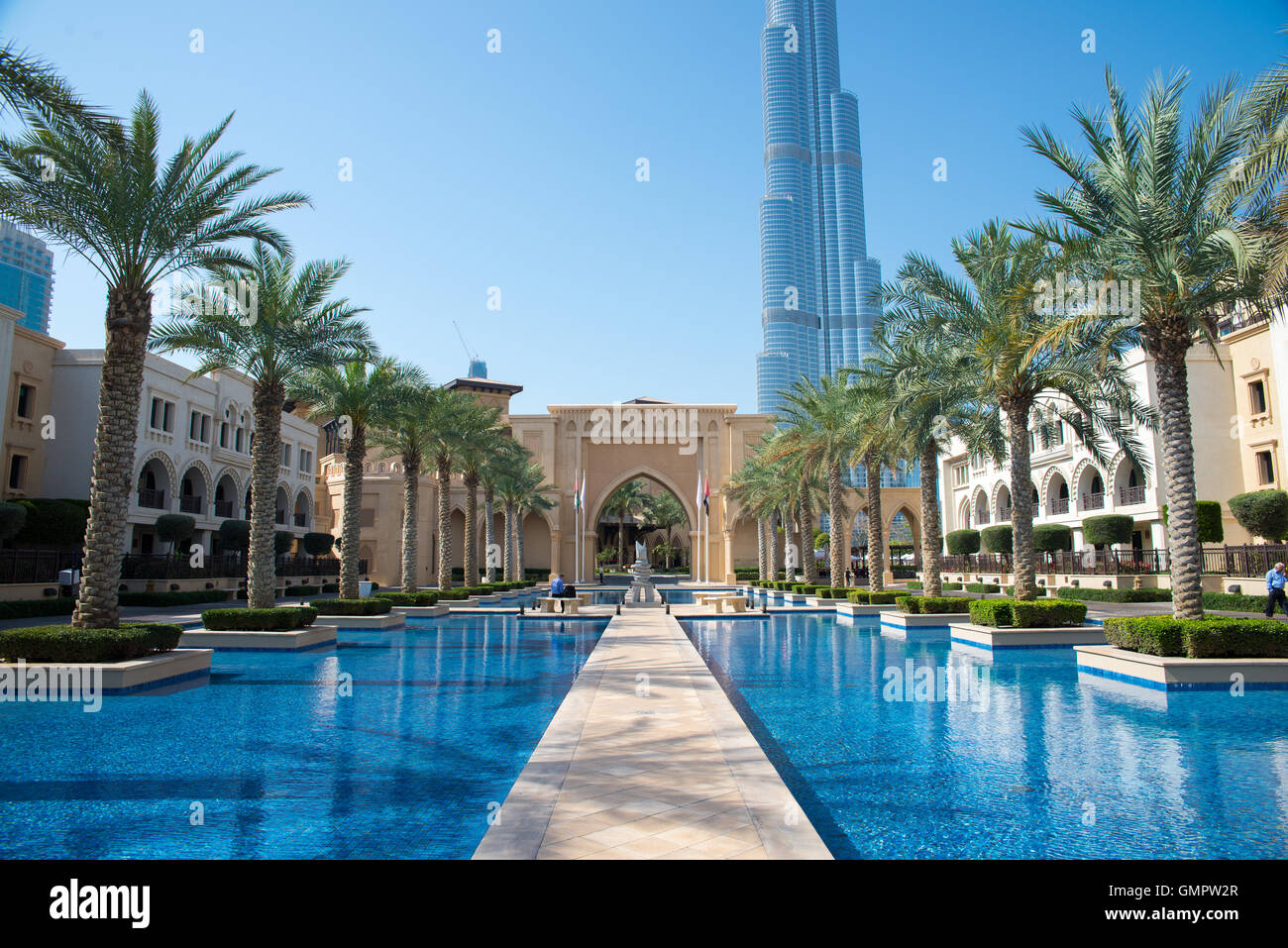 DUBAI, UAE - 3 MARCH, 2014: View of The Palace Downtown Dubai. It is ...
