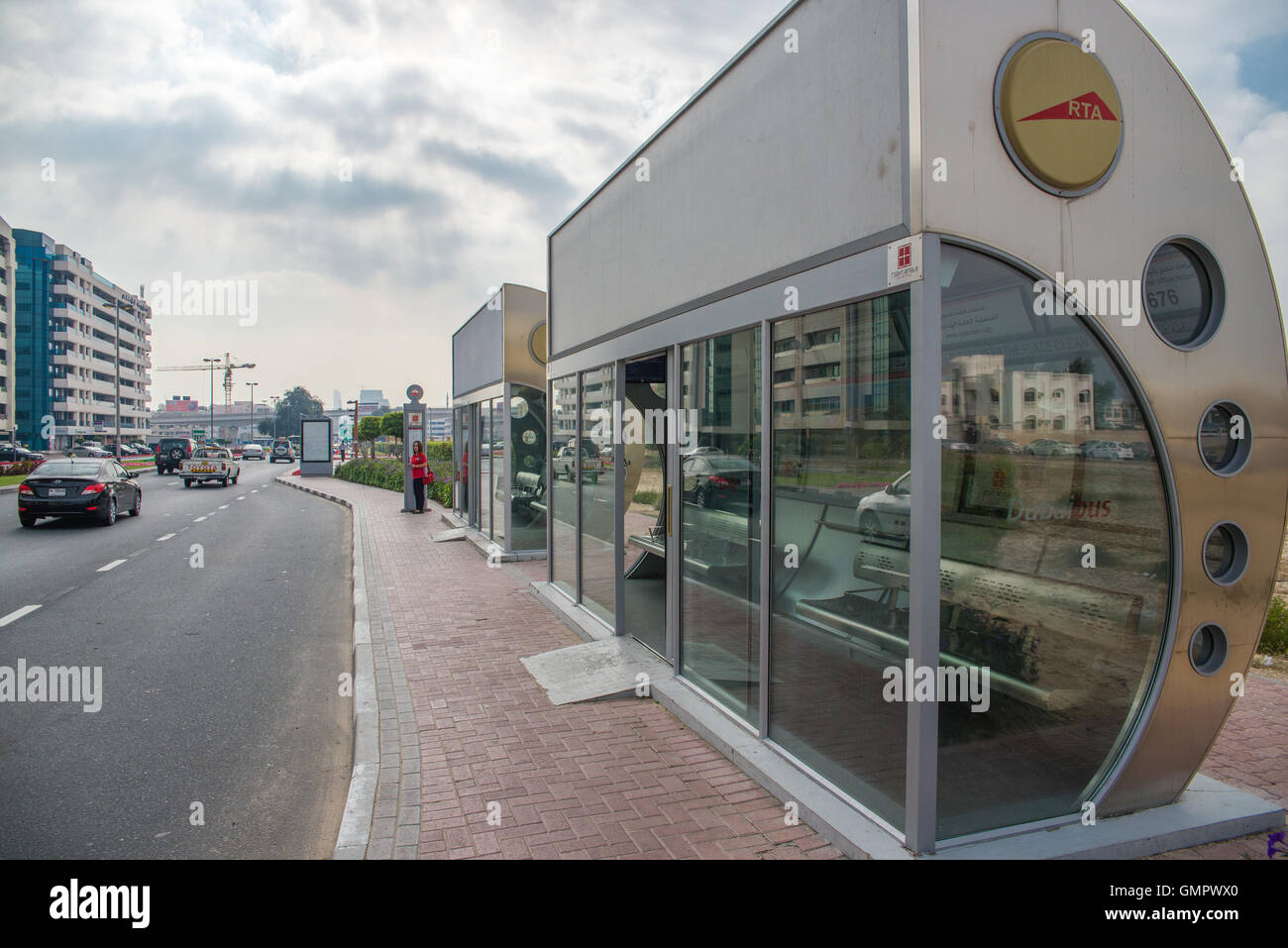 Dubai bus stop hi-res stock photography and images - Alamy