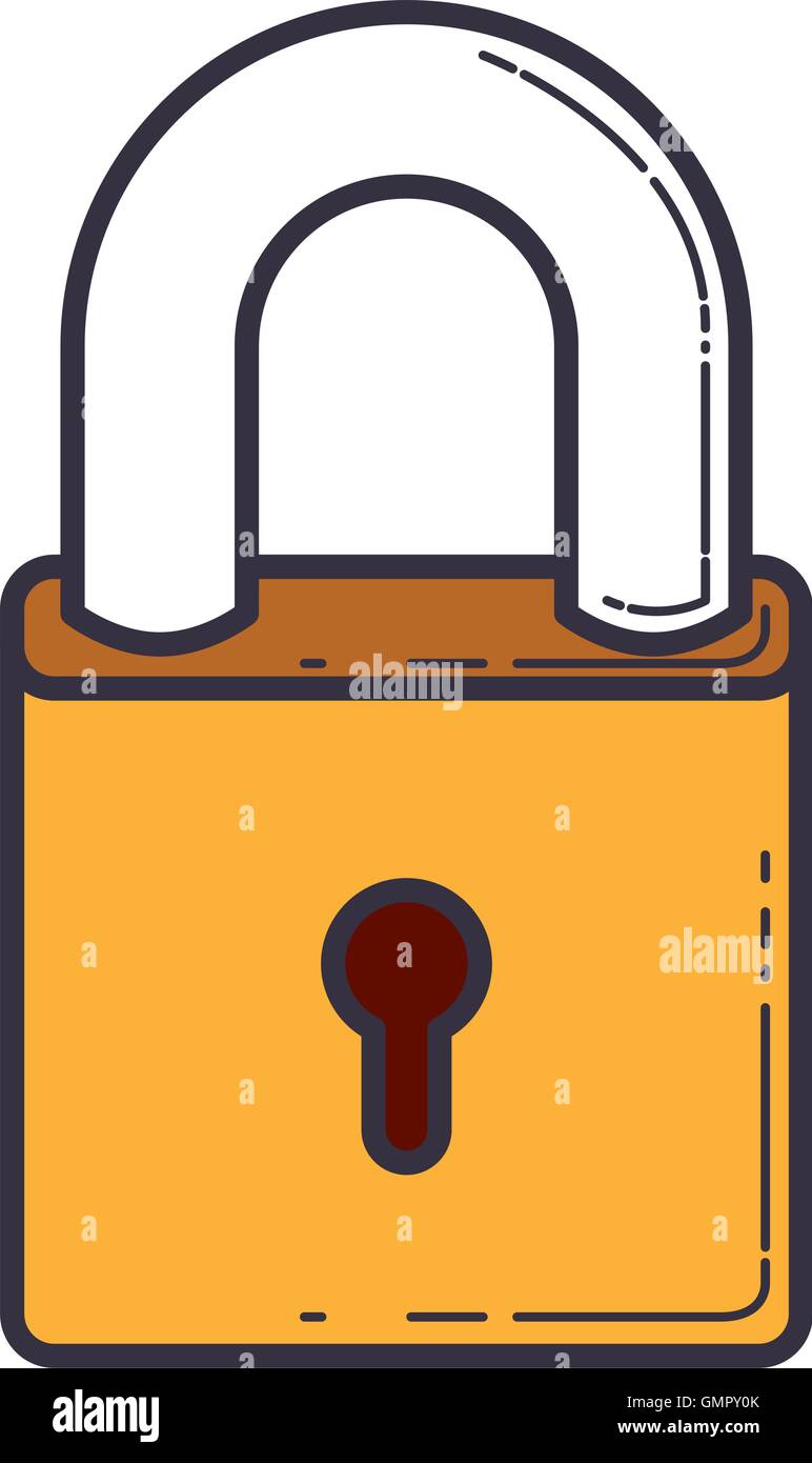 safe padlock lock isolated icon Stock Vector Image & Art - Alamy