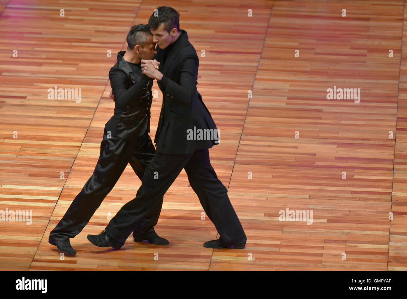 Buenos Aires, Argentina - 22 Aug 2016: Couple takes part in the round ...