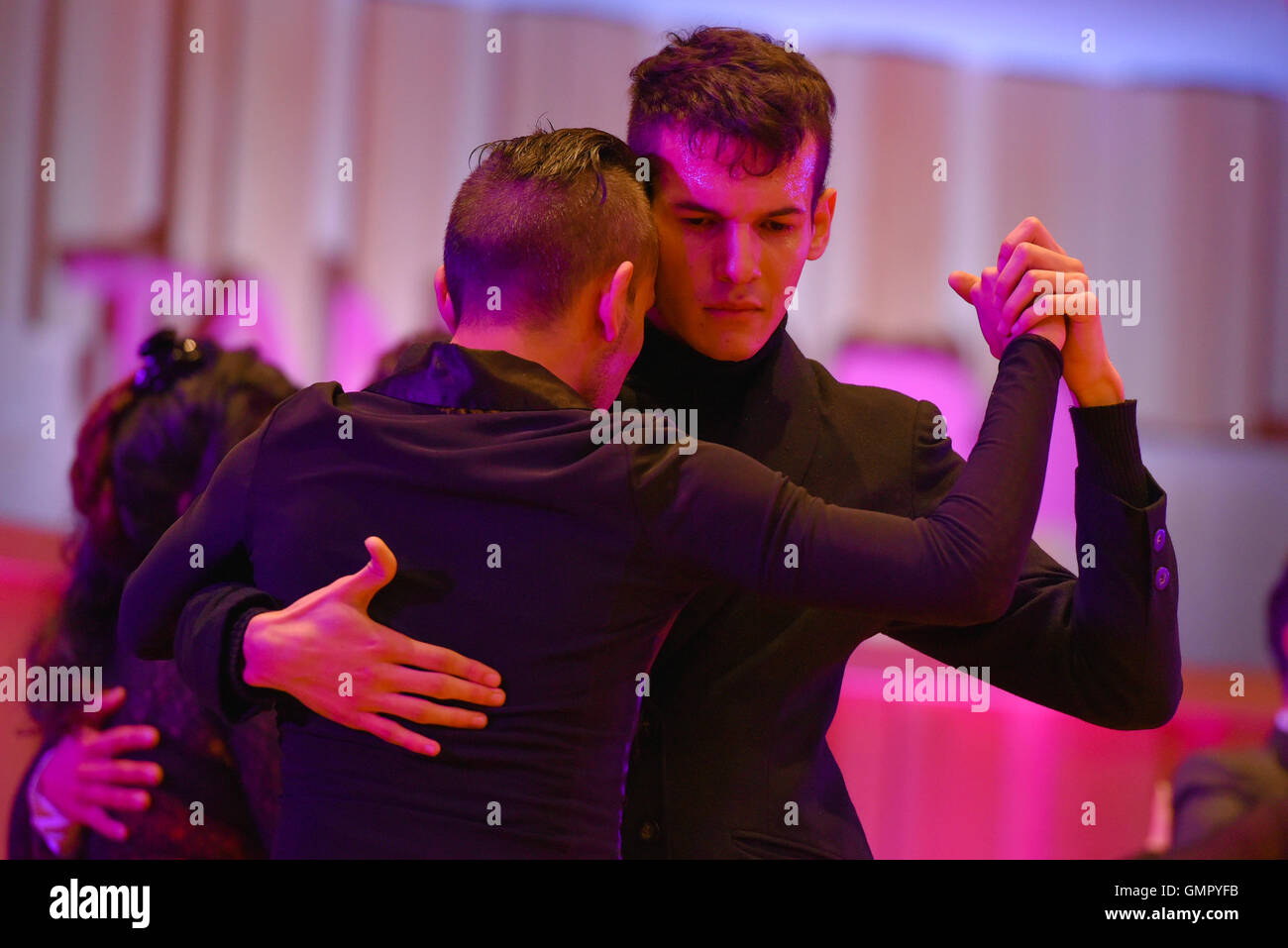 Buenos Aires, Argentina - 22 Aug 2016: Couple takes part in the round ...