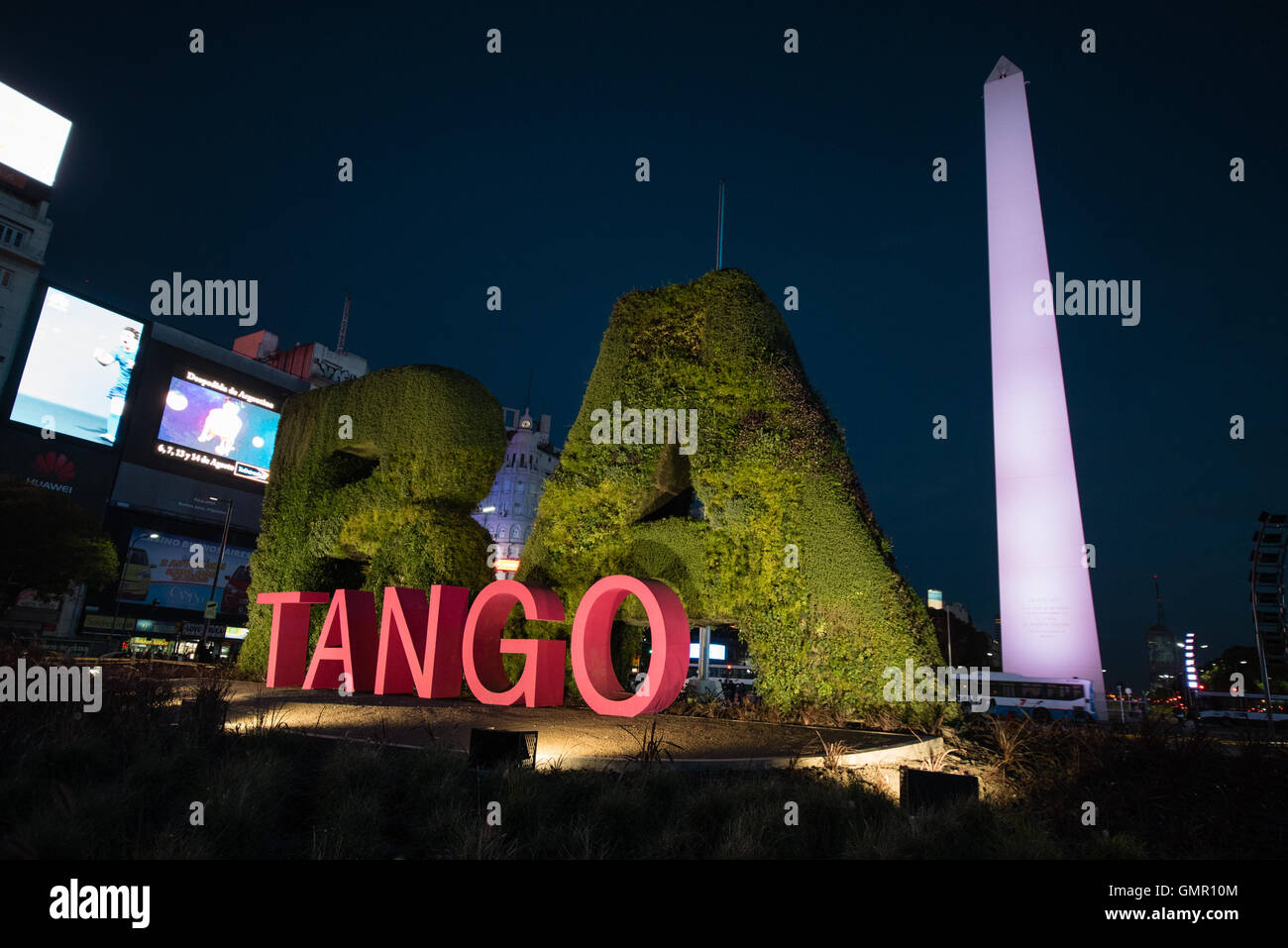 Buenos Aires, Argentina - 15 Aug 2016: Tango installation in front of ...