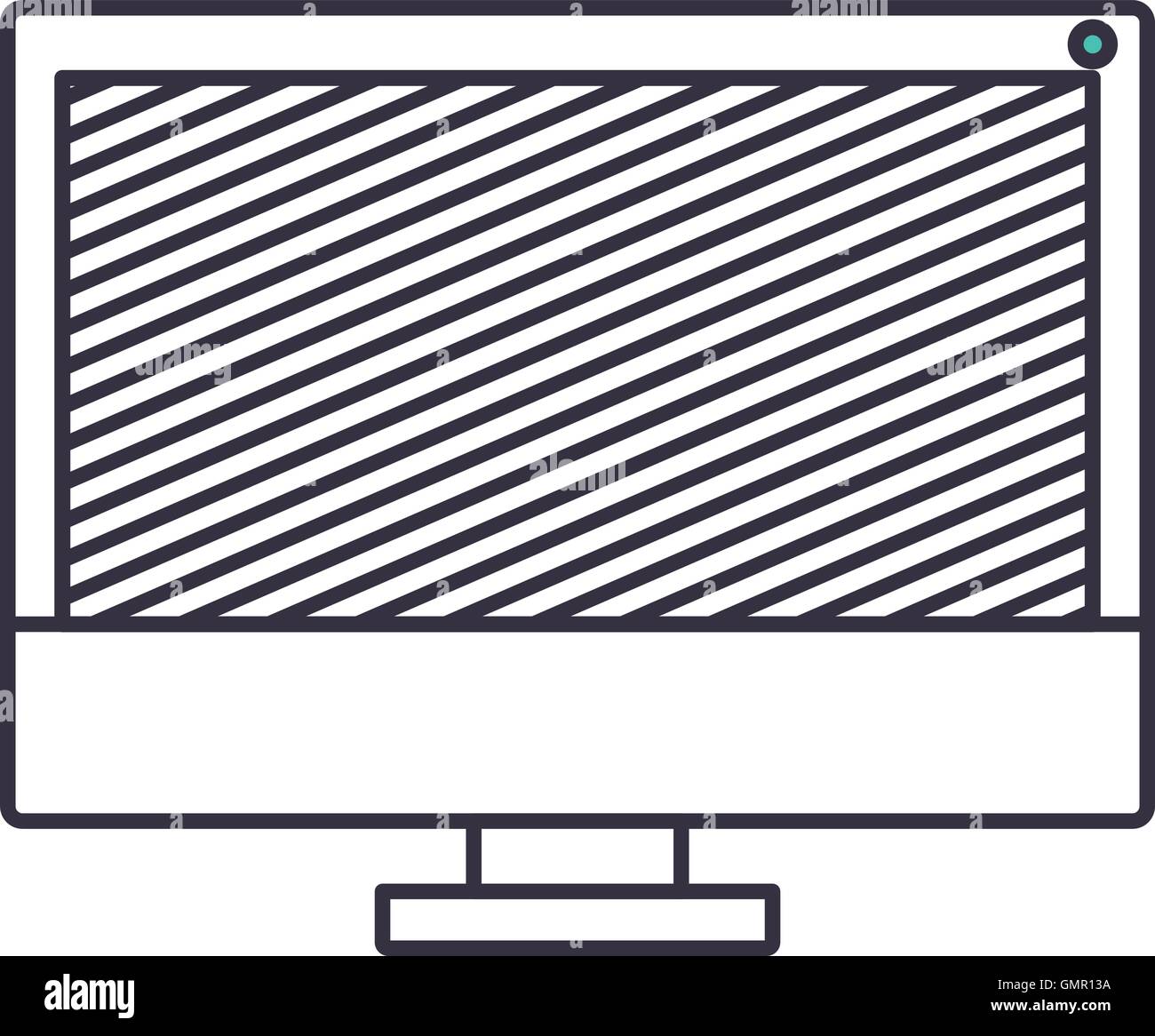 computer desktop isolated icon Stock Vector Image & Art - Alamy