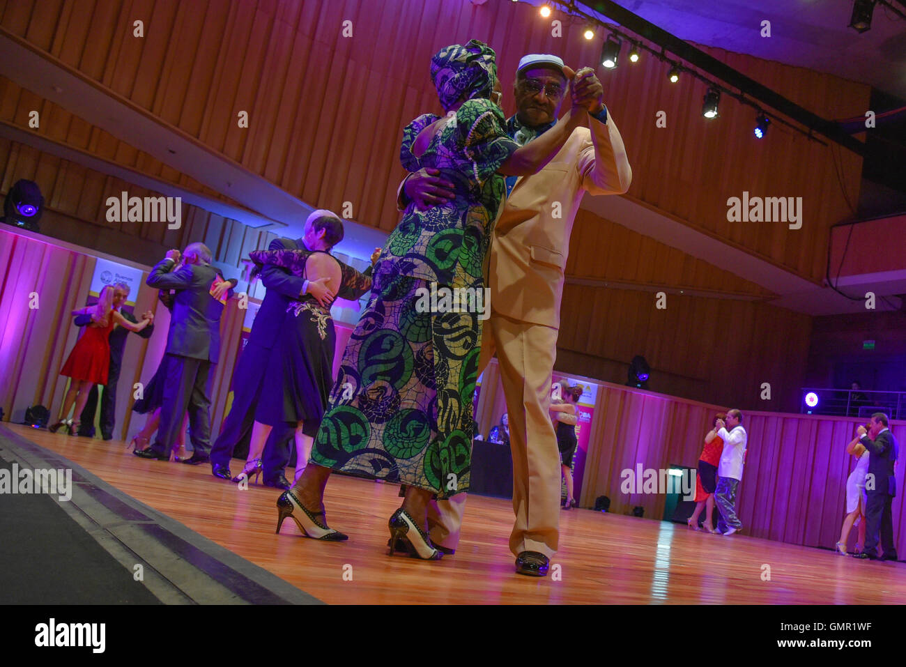 Buenos Aires, Argentina - 22 Aug 2016: Couples take part in the round ...