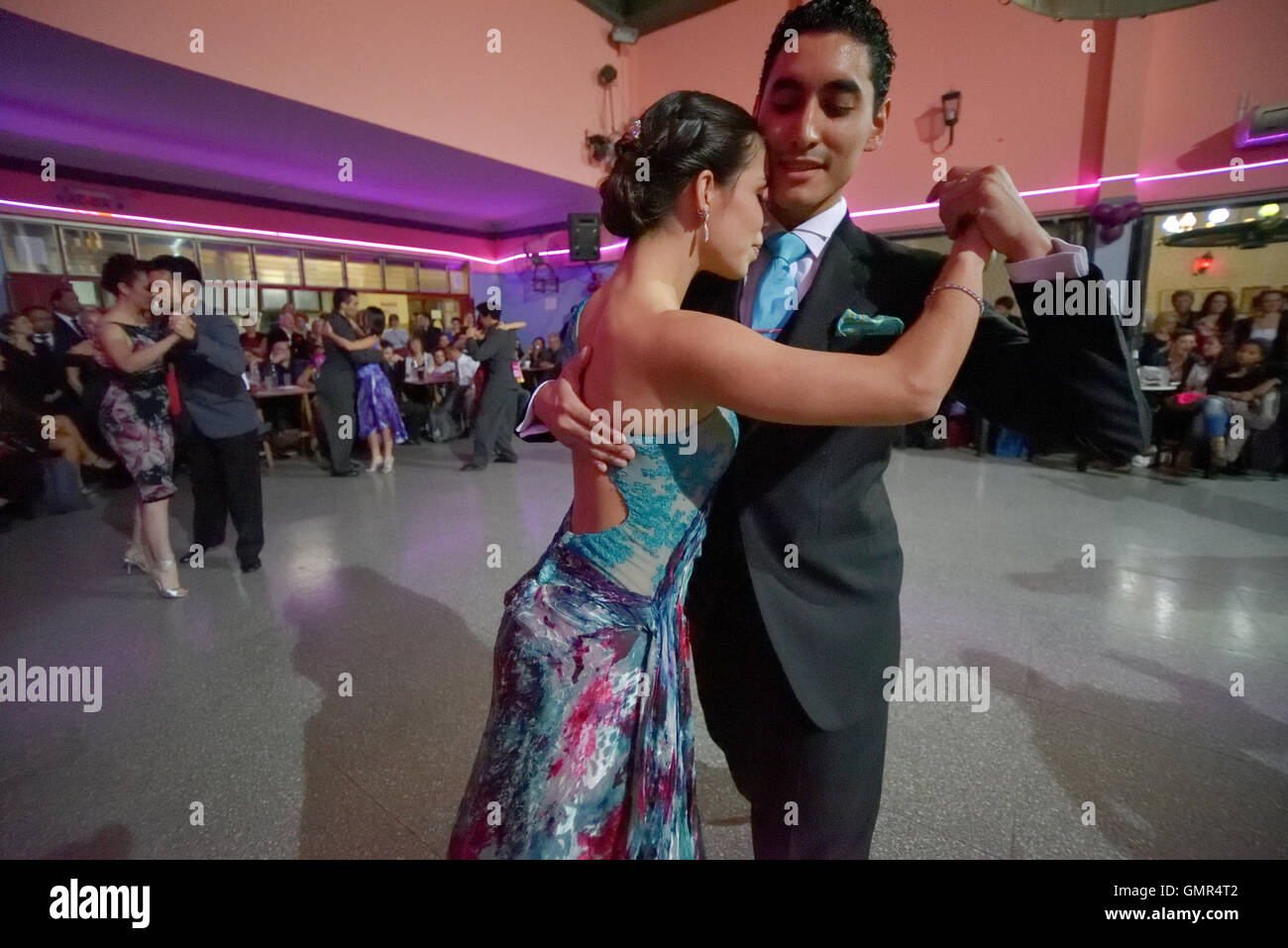 Buenos Aires, Argentina - 7 May 2016: Couples take part in the round of ...