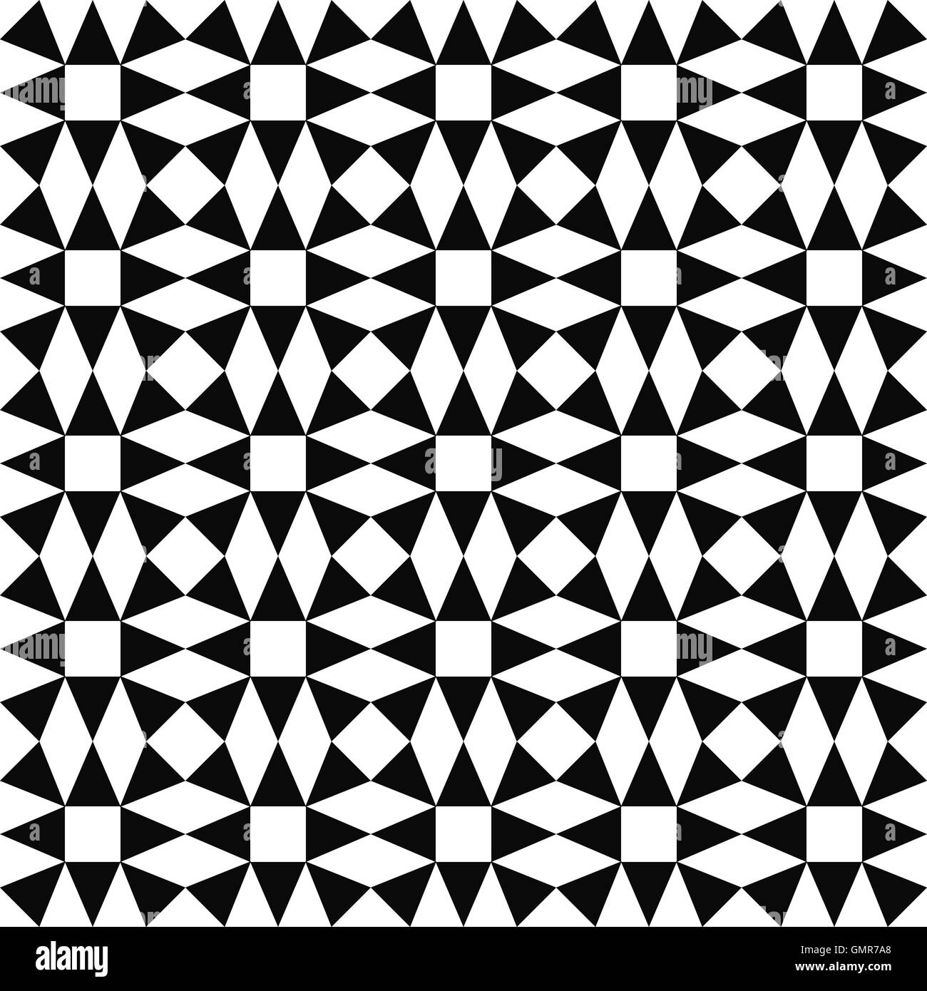 Seamless monochrome triangle pattern background Stock Vector Image ...