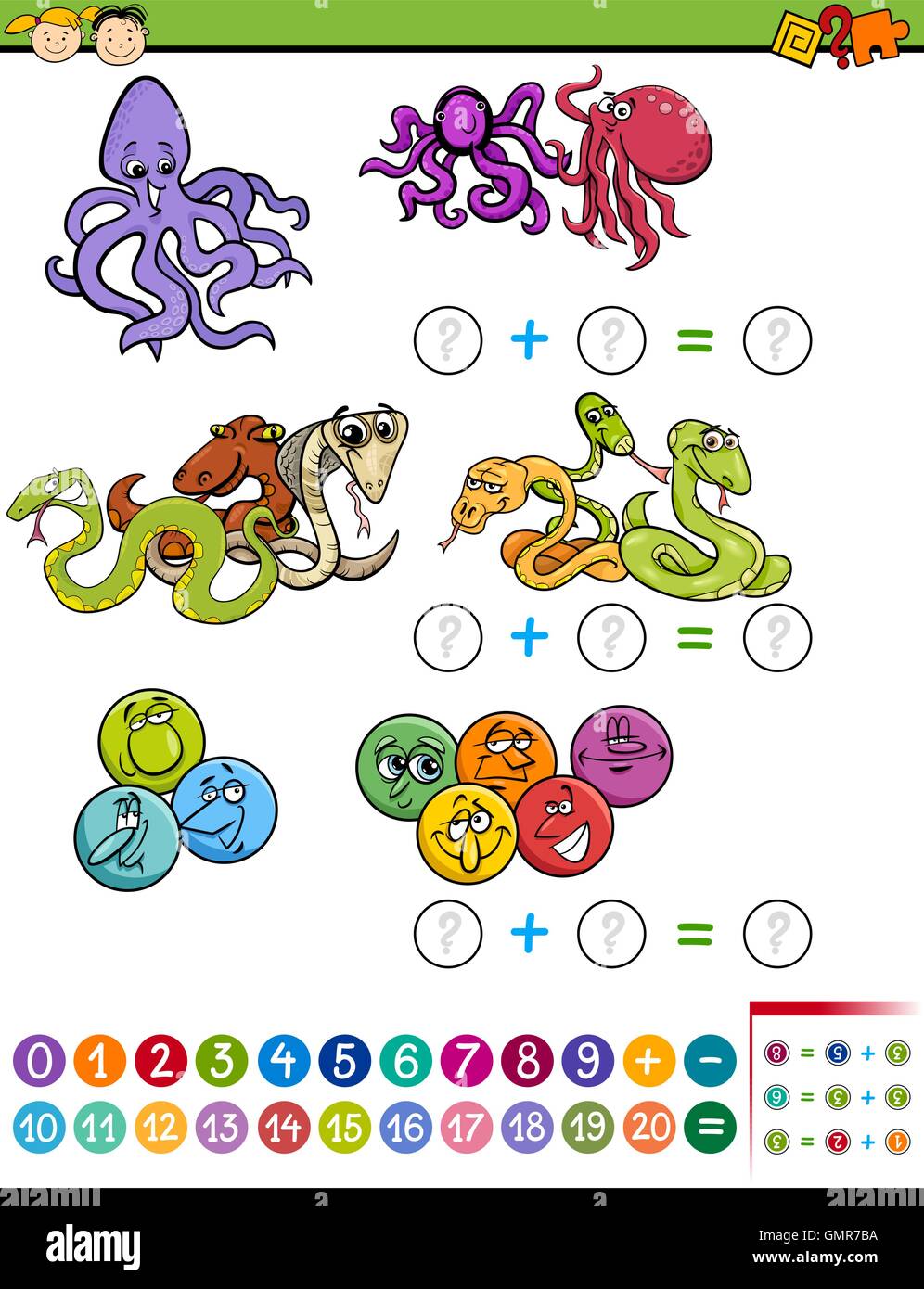 mathematical task for children Stock Vector Image & Art - Alamy