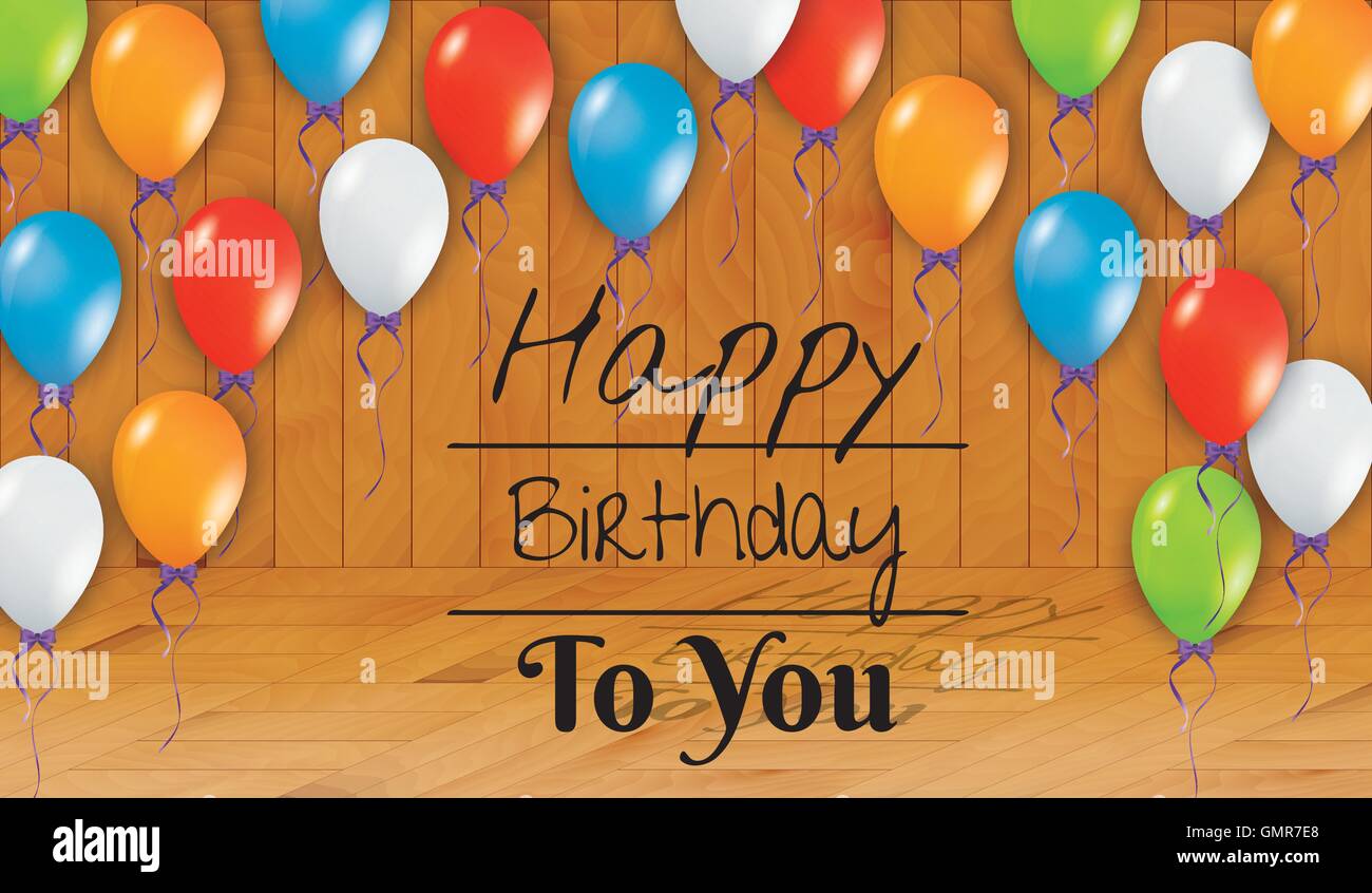 birthday card, happy birthday room Stock Vector Image & Art - Alamy