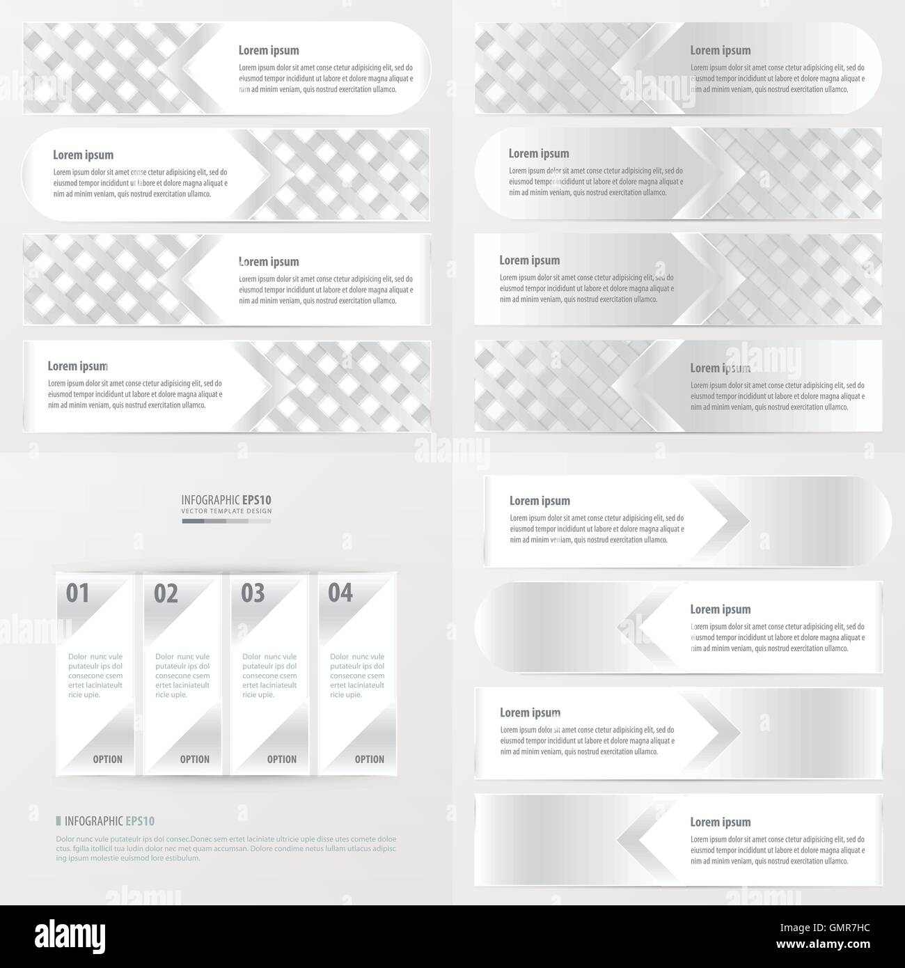white color banner design Stock Vector Image & Art - Alamy