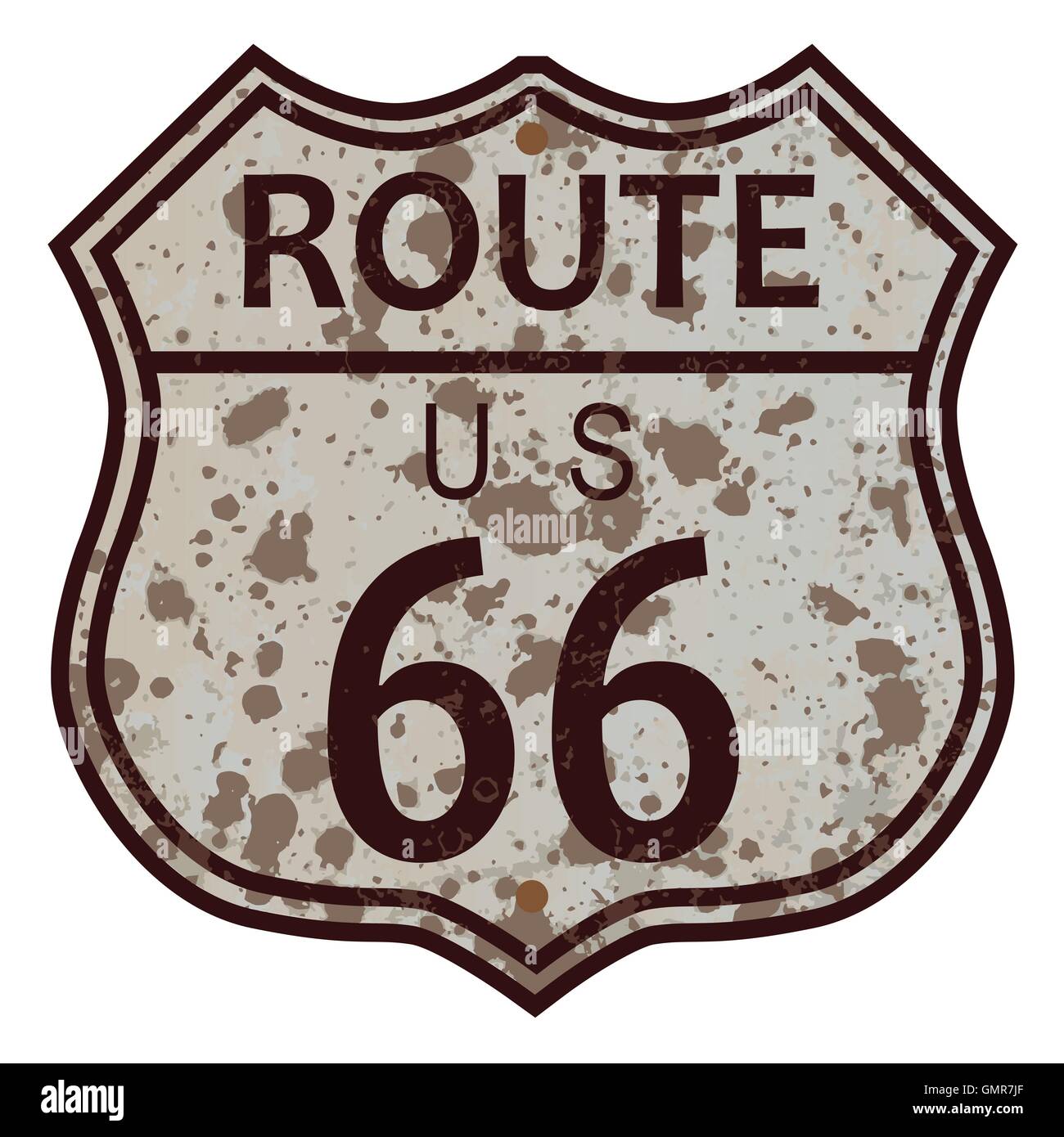 Old route 66 Stock Vector Images - Alamy