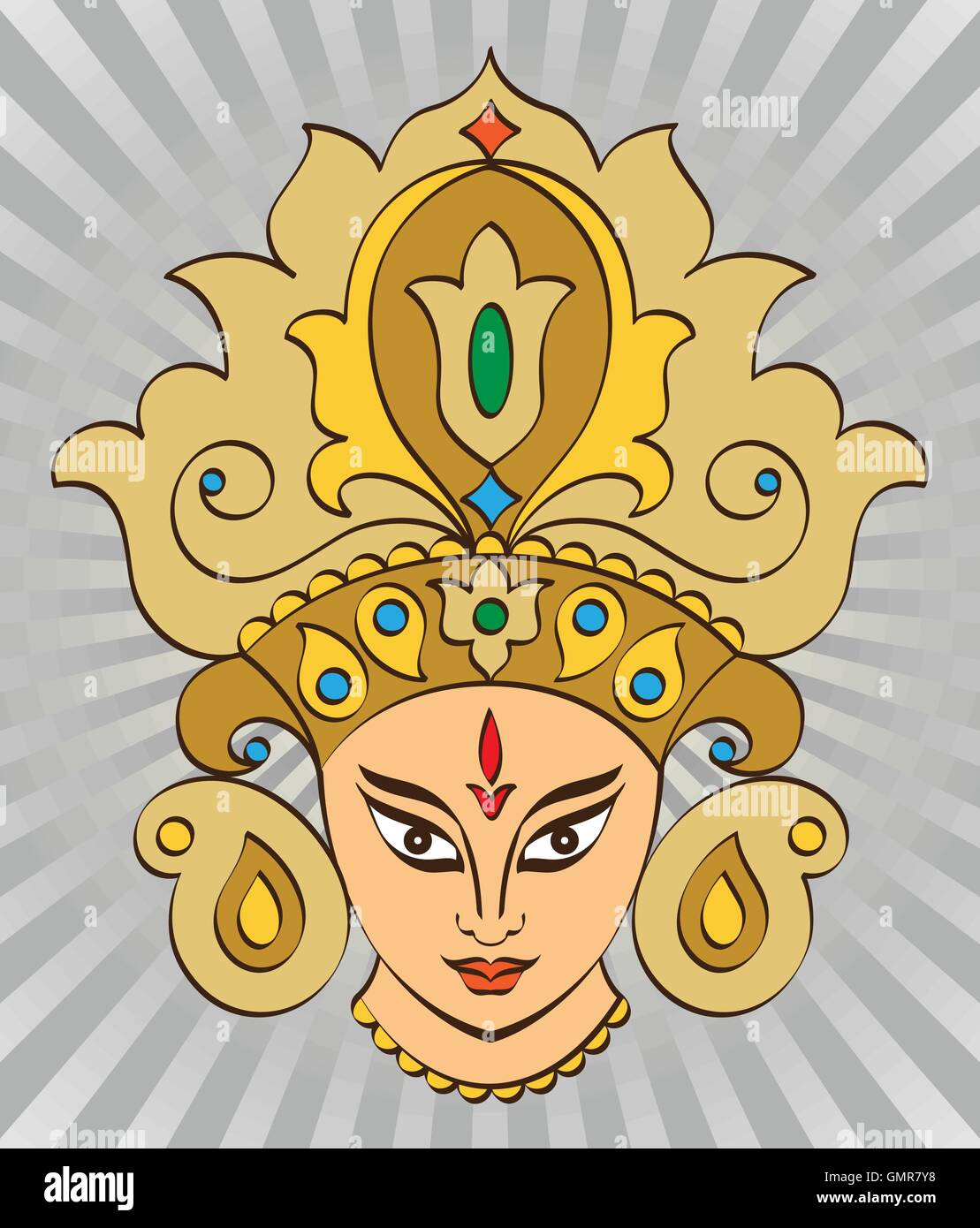 Maa durga Stock Vector Images - Alamy