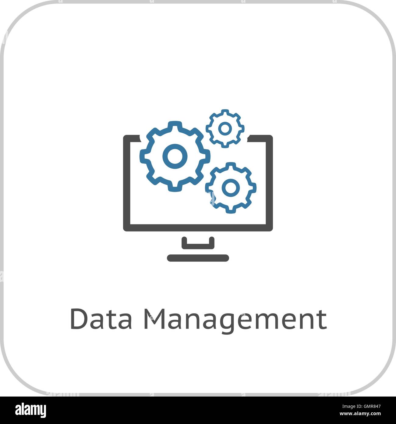 Data Management Icon. Flat Design Stock Vector Image & Art - Alamy