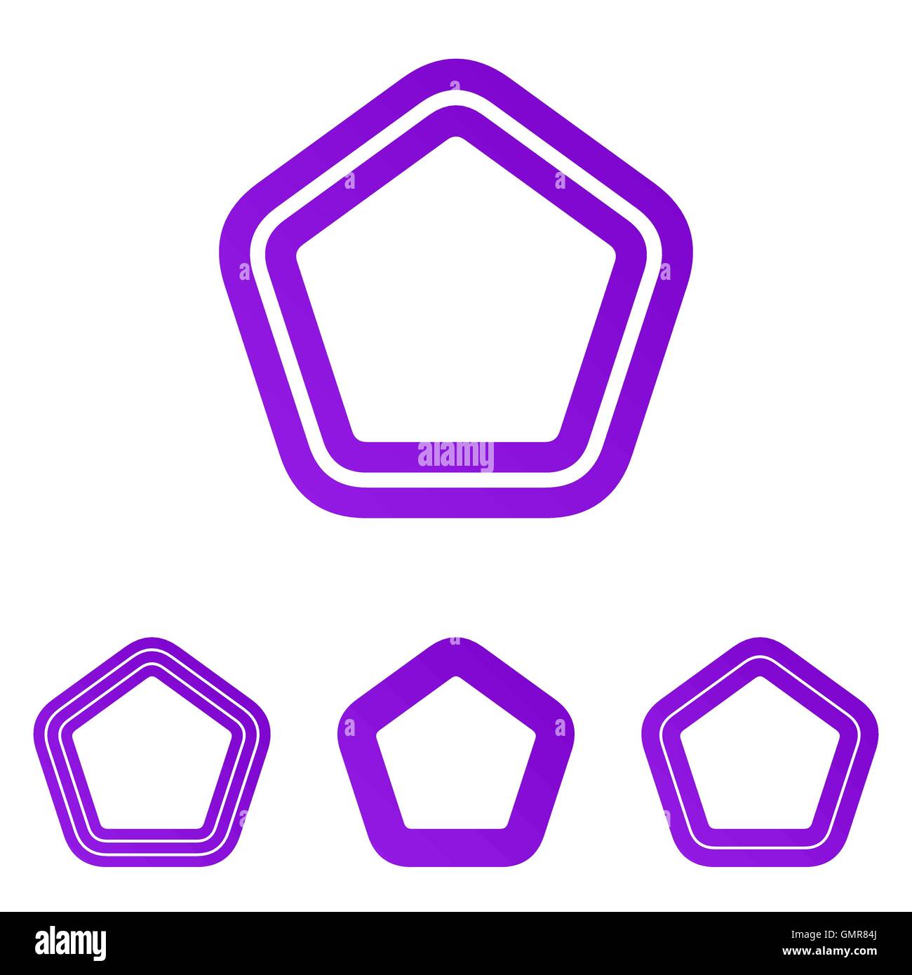 Pentagonal logo hi-res stock photography and images - Alamy