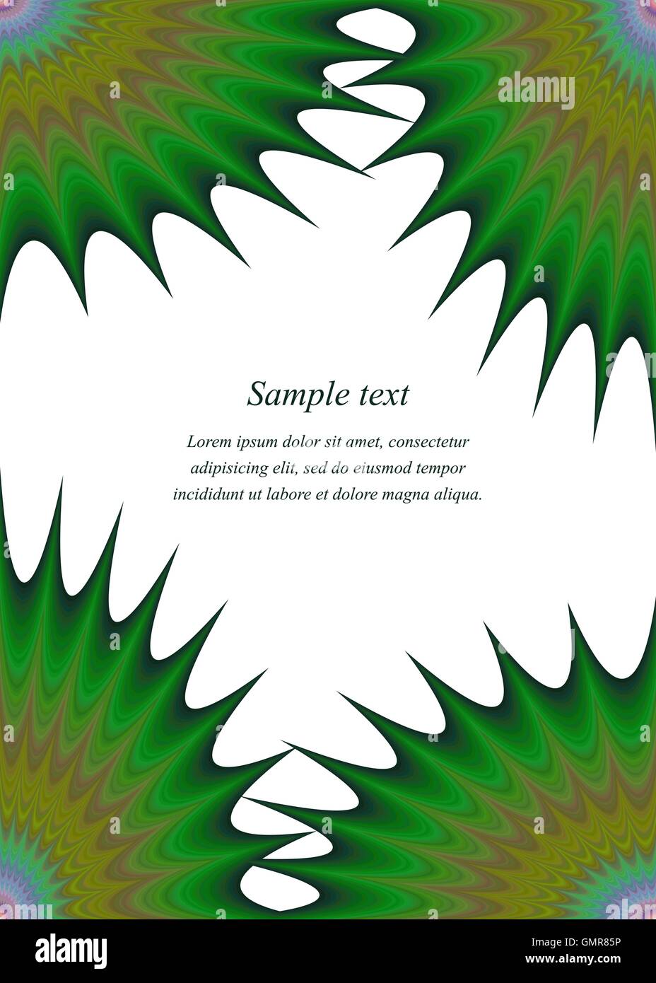 Green colorful page corner design template Stock Vector Image & Art - Alamy