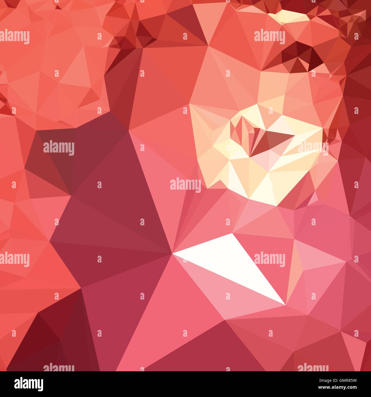 Bittersweet Red Abstract Low Polygon Background Stock Vector Image ...