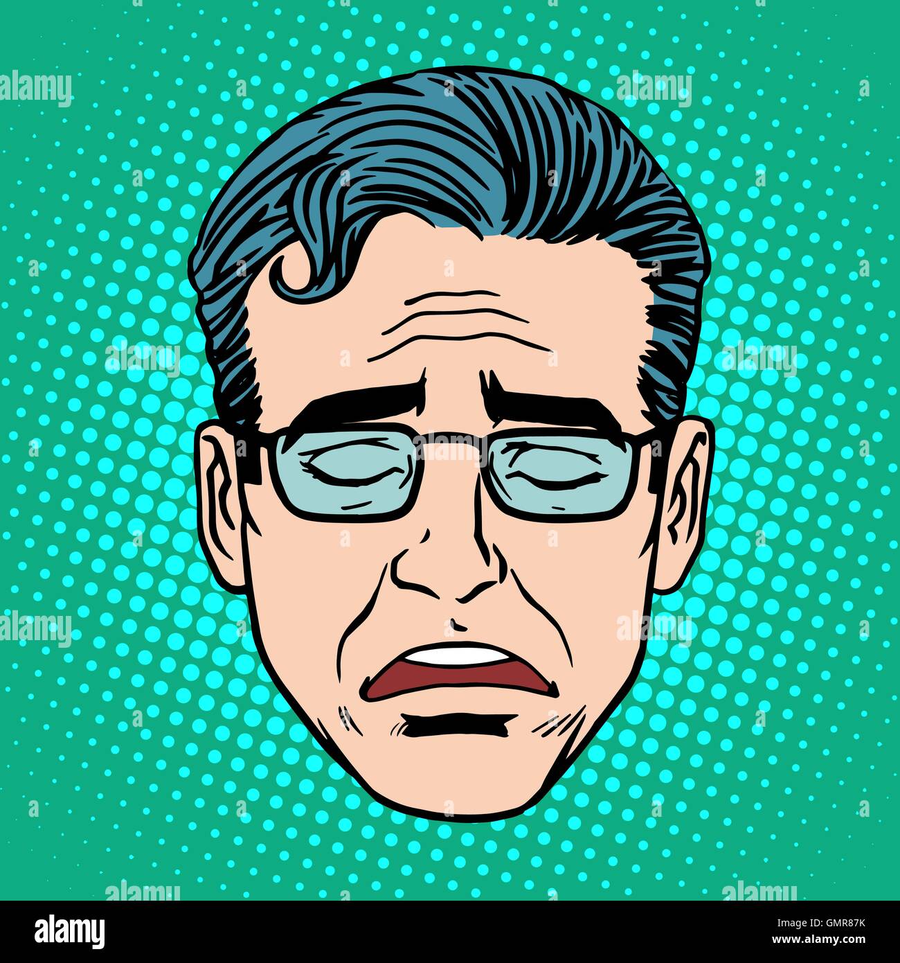 Face crying Stock Vector Images - Alamy