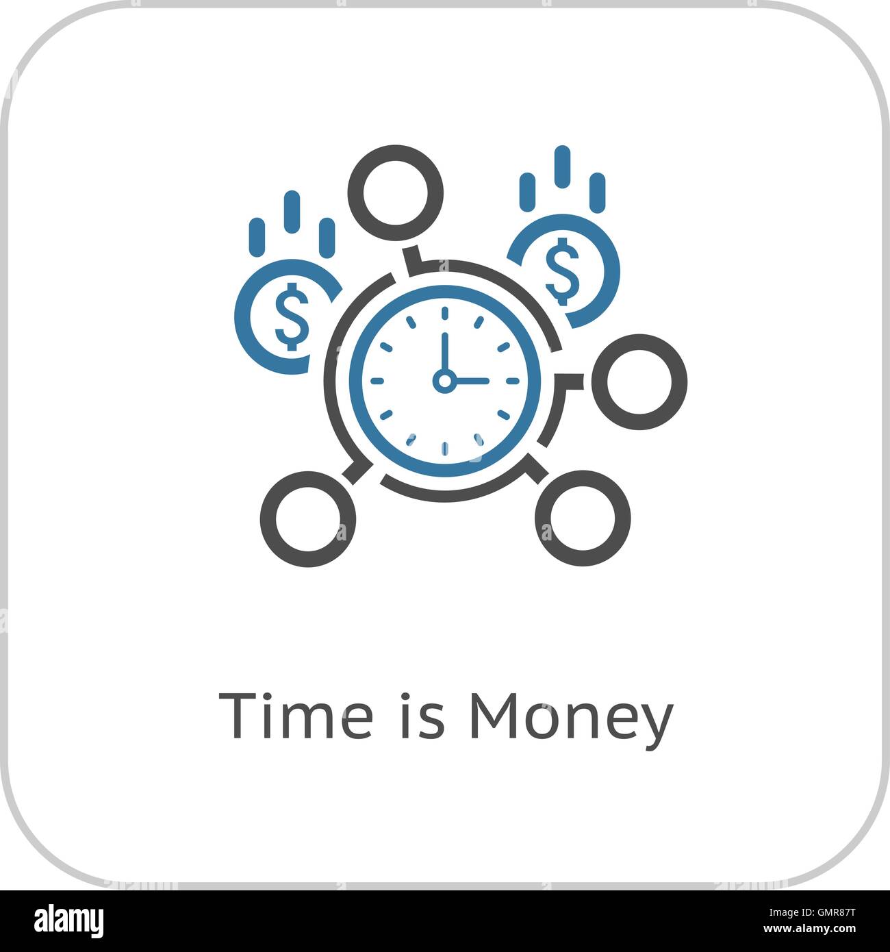 Value time icon flat design Stock Vector Images - Alamy