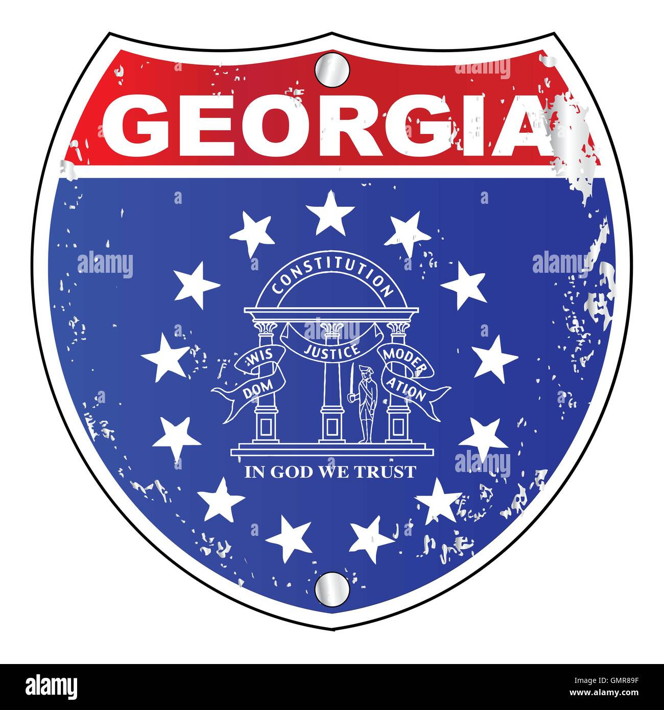 Georgia Interstate Sign Stock Vector Image & Art - Alamy