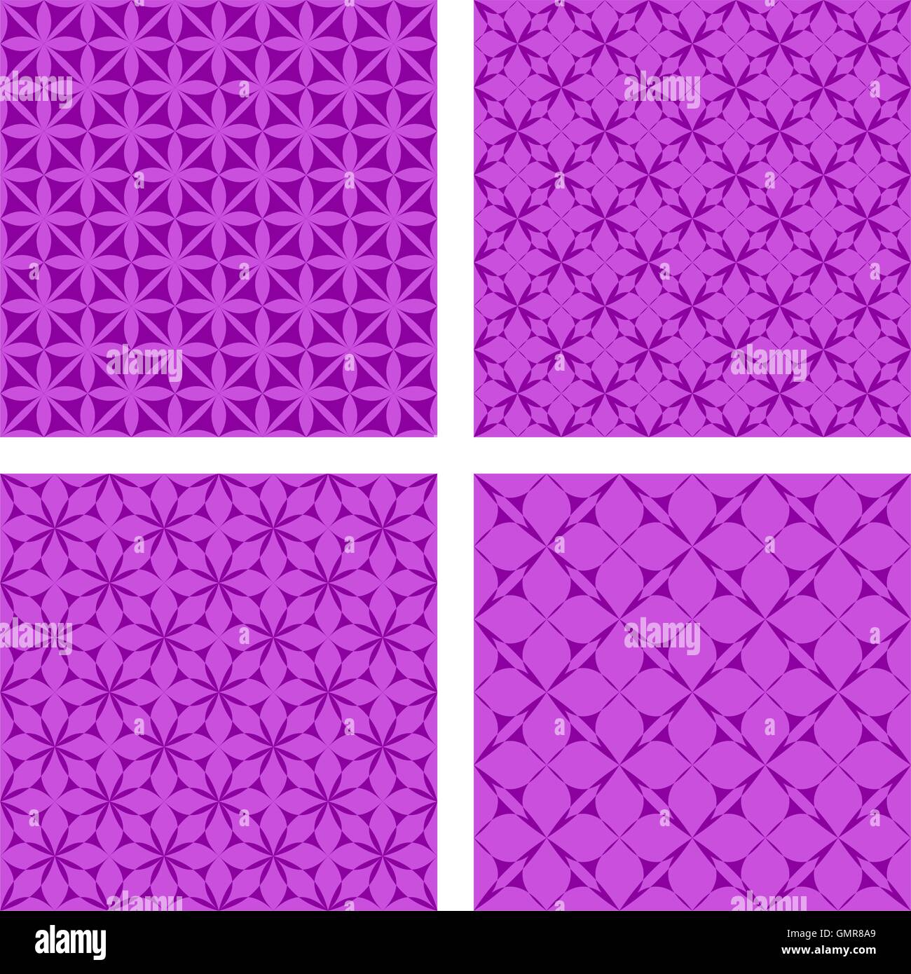 Purple seamless pattern background set Stock Vector Image & Art - Alamy