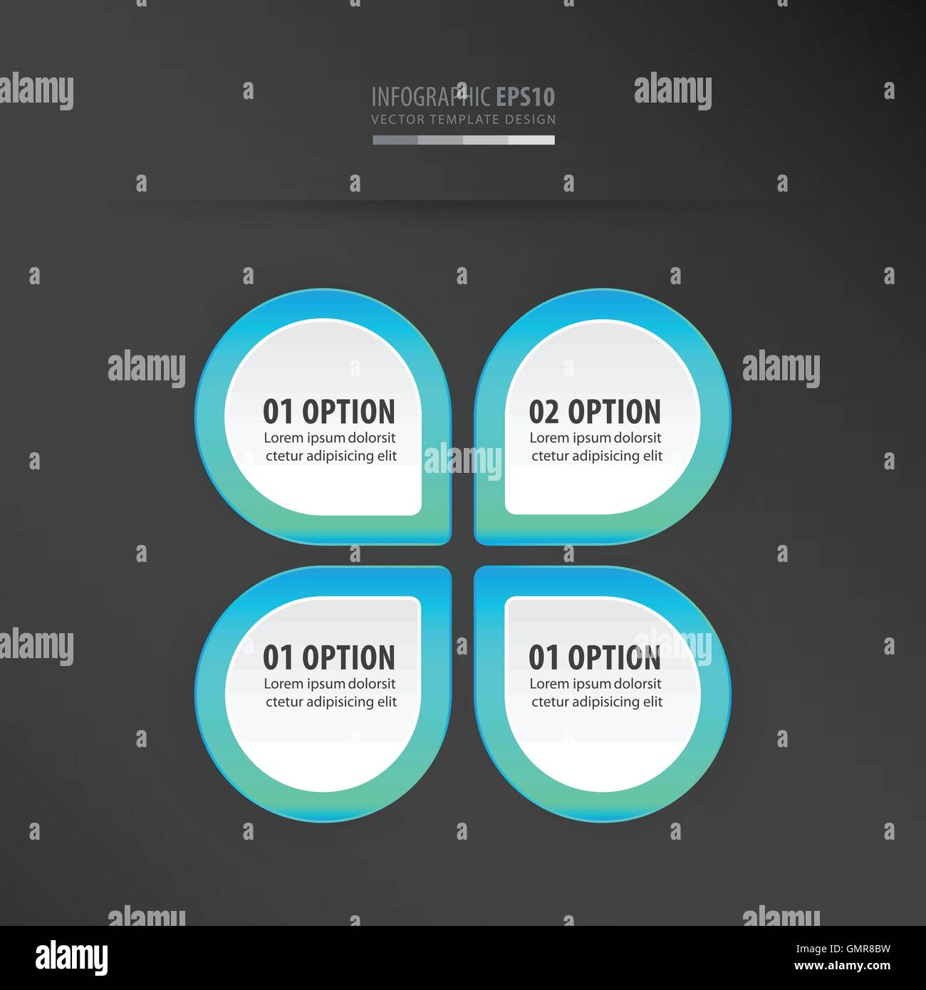 presentation template vector neon blue Stock Vector Image & Art - Alamy