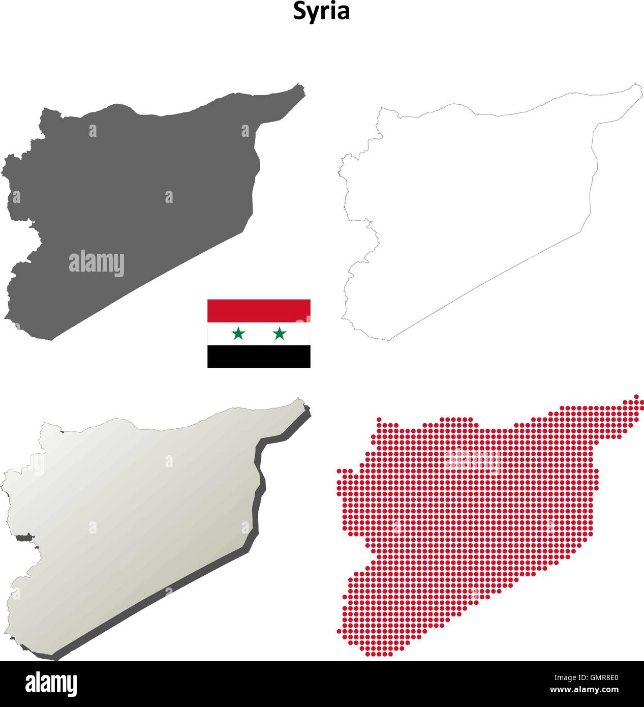 Syria map Stock Vector Images - Alamy