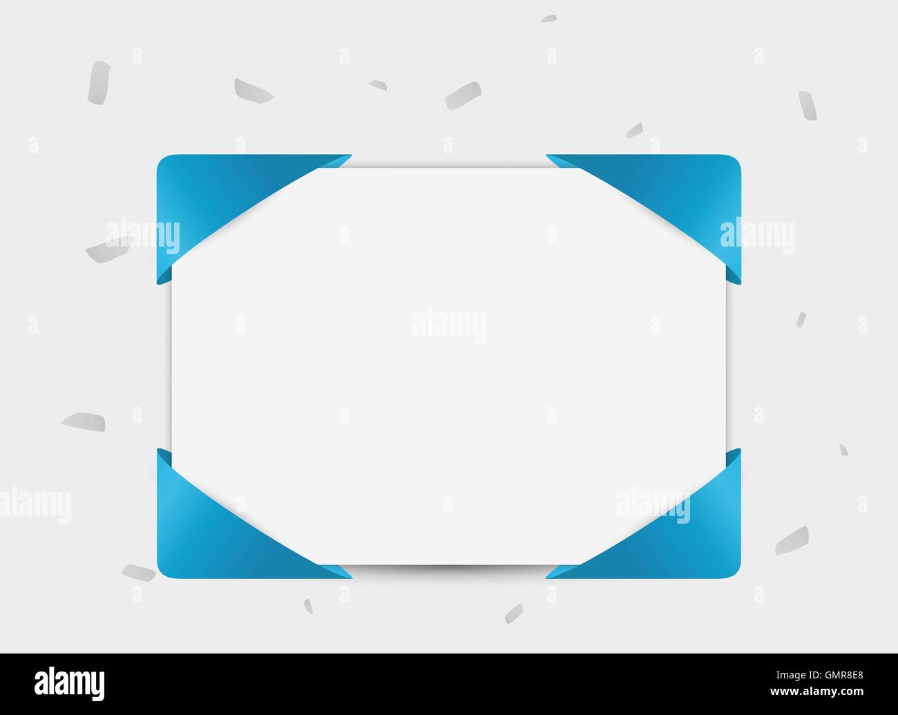 paper with ribbon in corners Stock Vector Image & Art - Alamy