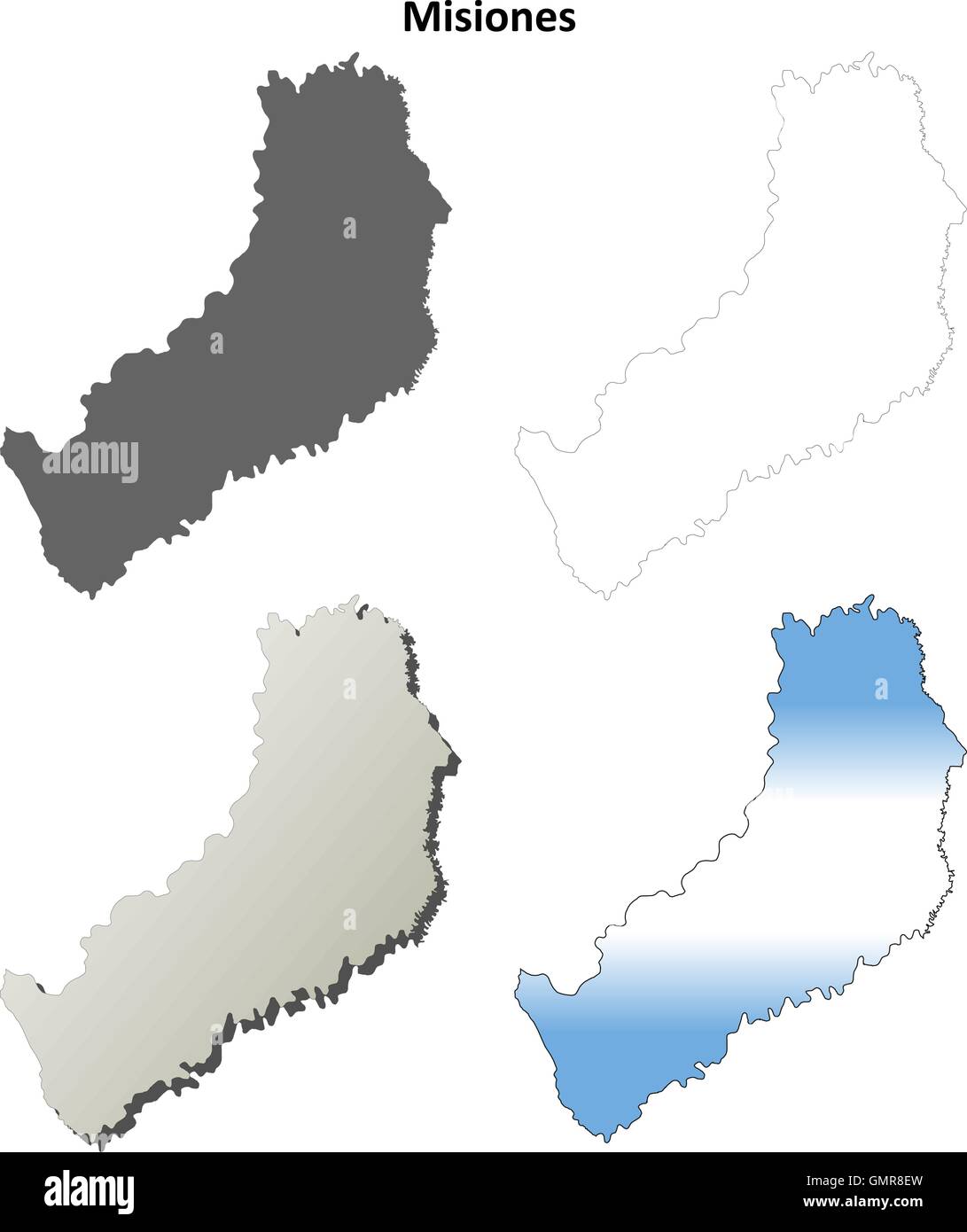 Map of misiones Stock Vector Images - Alamy