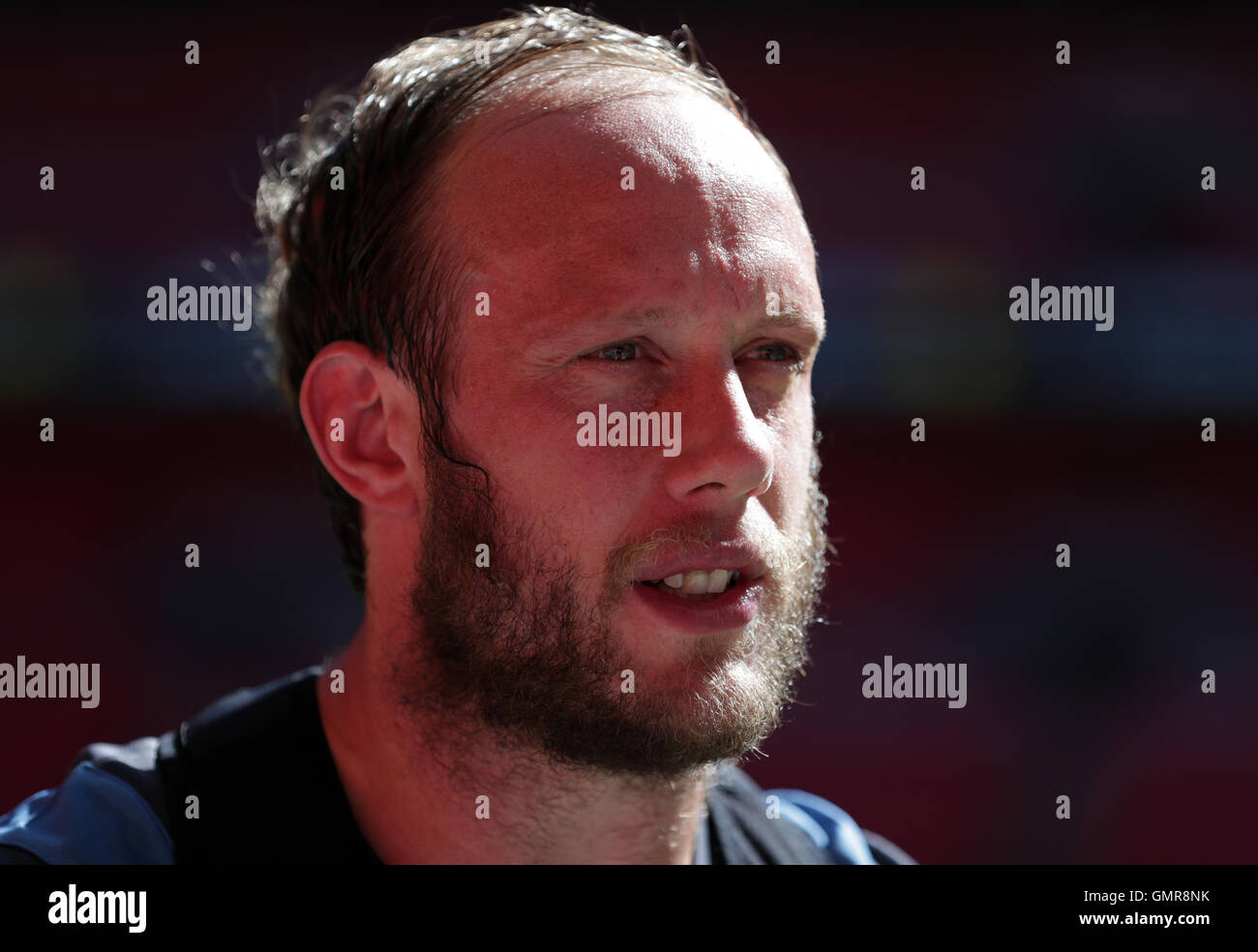 Warrington wolves chris hill speaks hi-res stock photography and images ...
