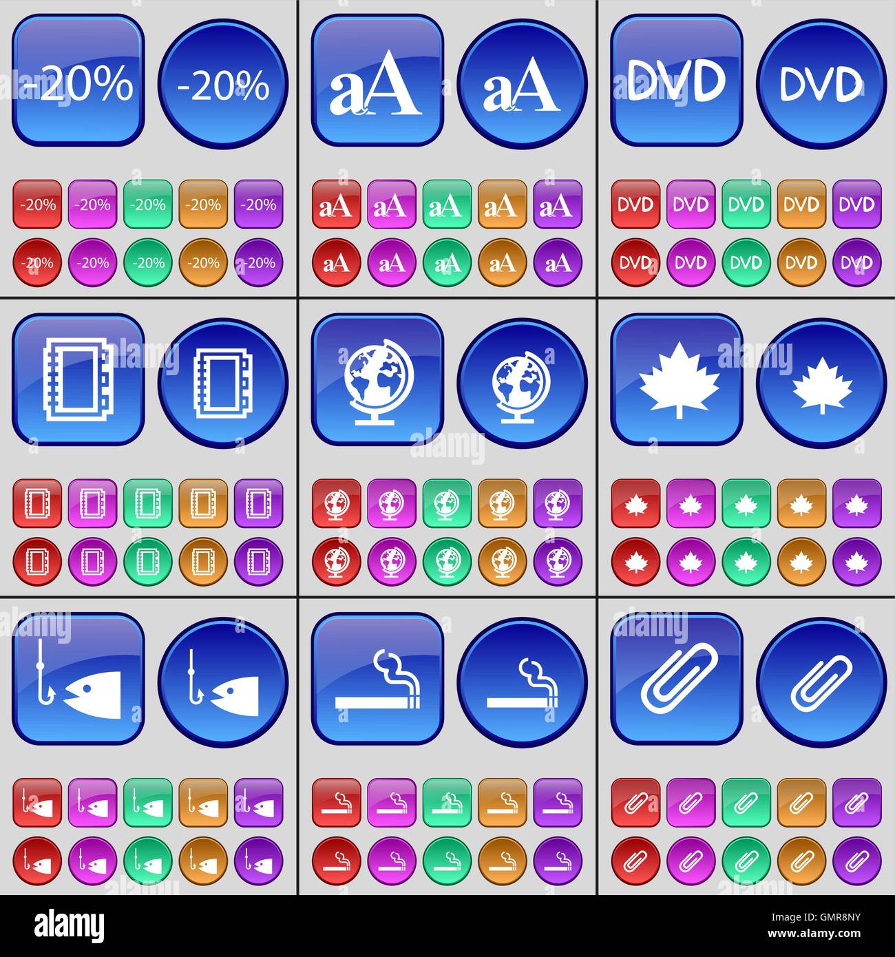 Discount, Font, DVD, Notebook, Earth, Maple leaf, Fishing, Cigarette ...