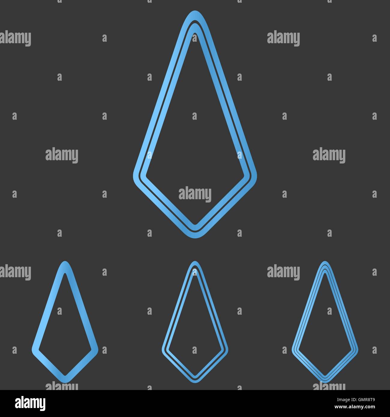 Blue line technology logo design set Stock Vector Image & Art - Alamy