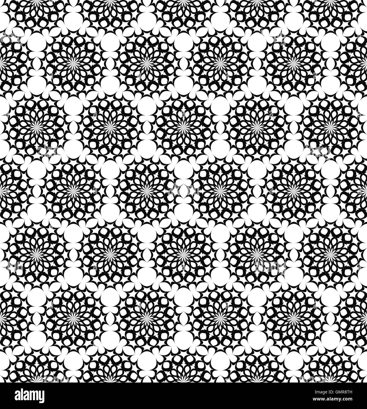 Repeating black white ornament pattern Stock Vector Image & Art - Alamy