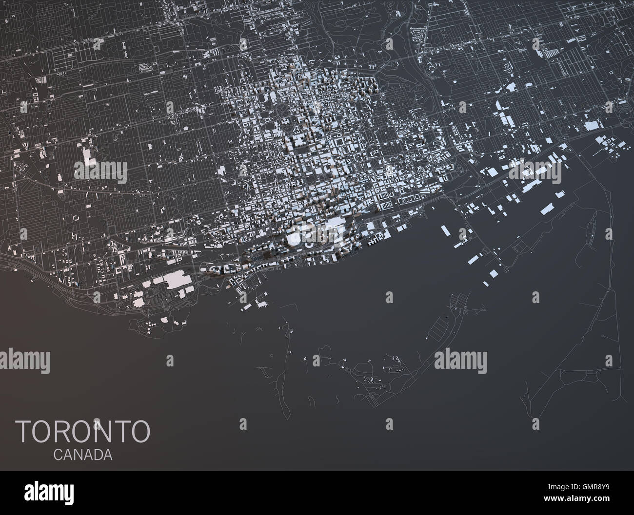 Toronto map hi-res stock photography and images - Alamy