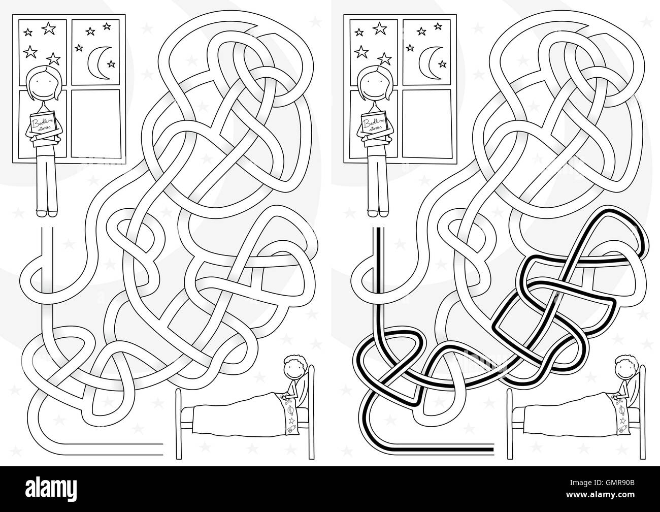 Bedtime Story Coloring Page