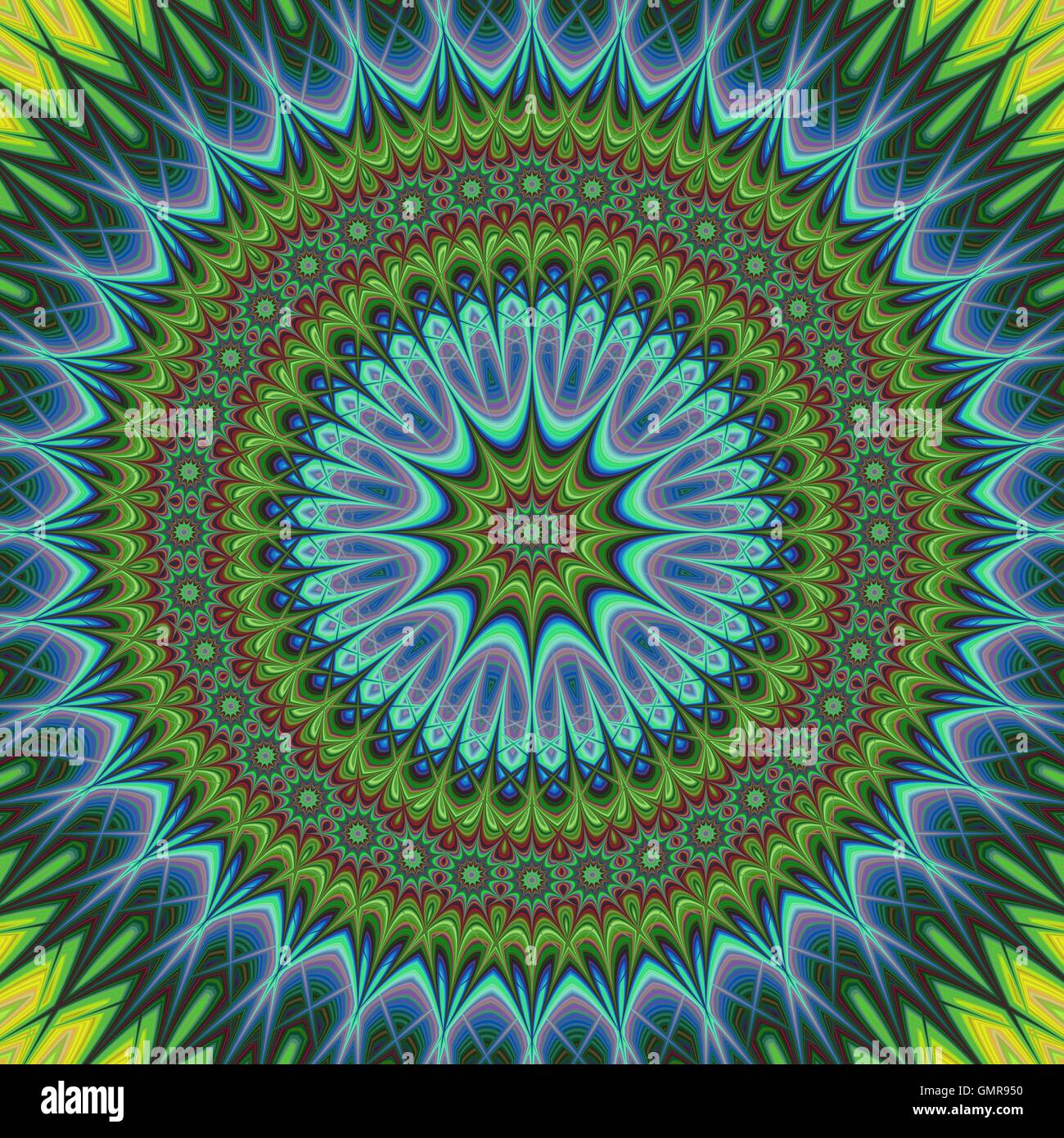 Fractal mandala Stock Vector Images - Alamy