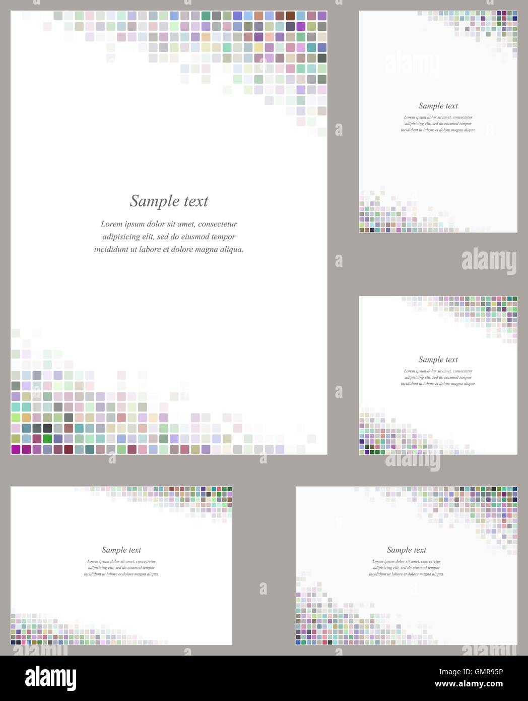 Multicolor page corner design template Stock Vector Image & Art - Alamy