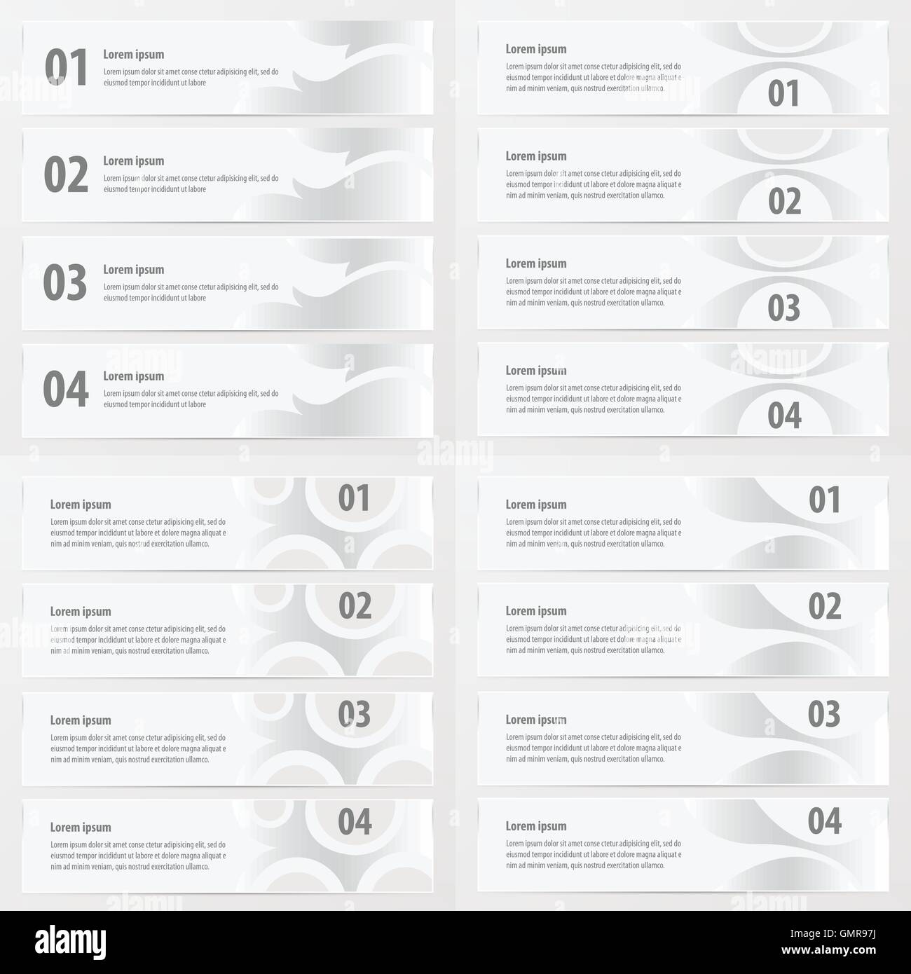 design banner and template white color Stock Vector Image & Art - Alamy