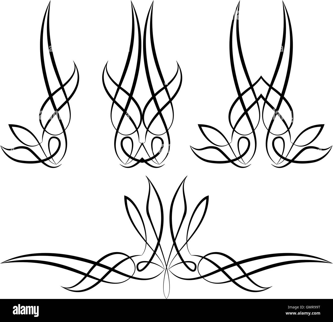 Pinstripe Graphics : Vinyl Ready Stock Vector Image & Art - Alamy