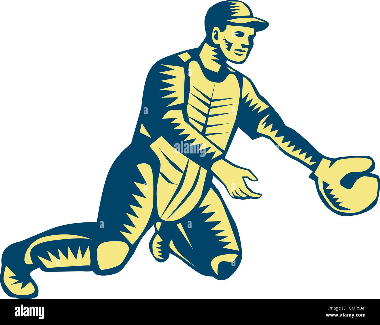 Catch gloves Stock Vector Images - Alamy