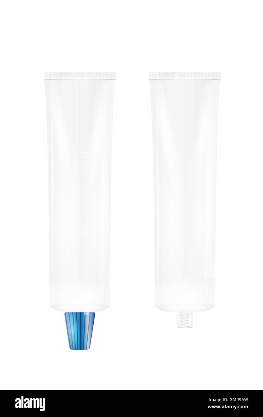 closed and open white tube Stock Vector Image & Art - Alamy