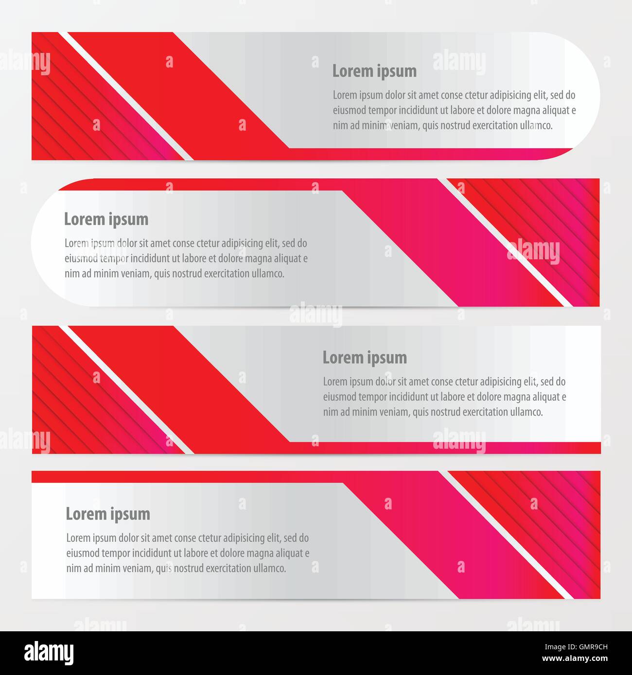 template banner set pink color Stock Vector Image & Art - Alamy