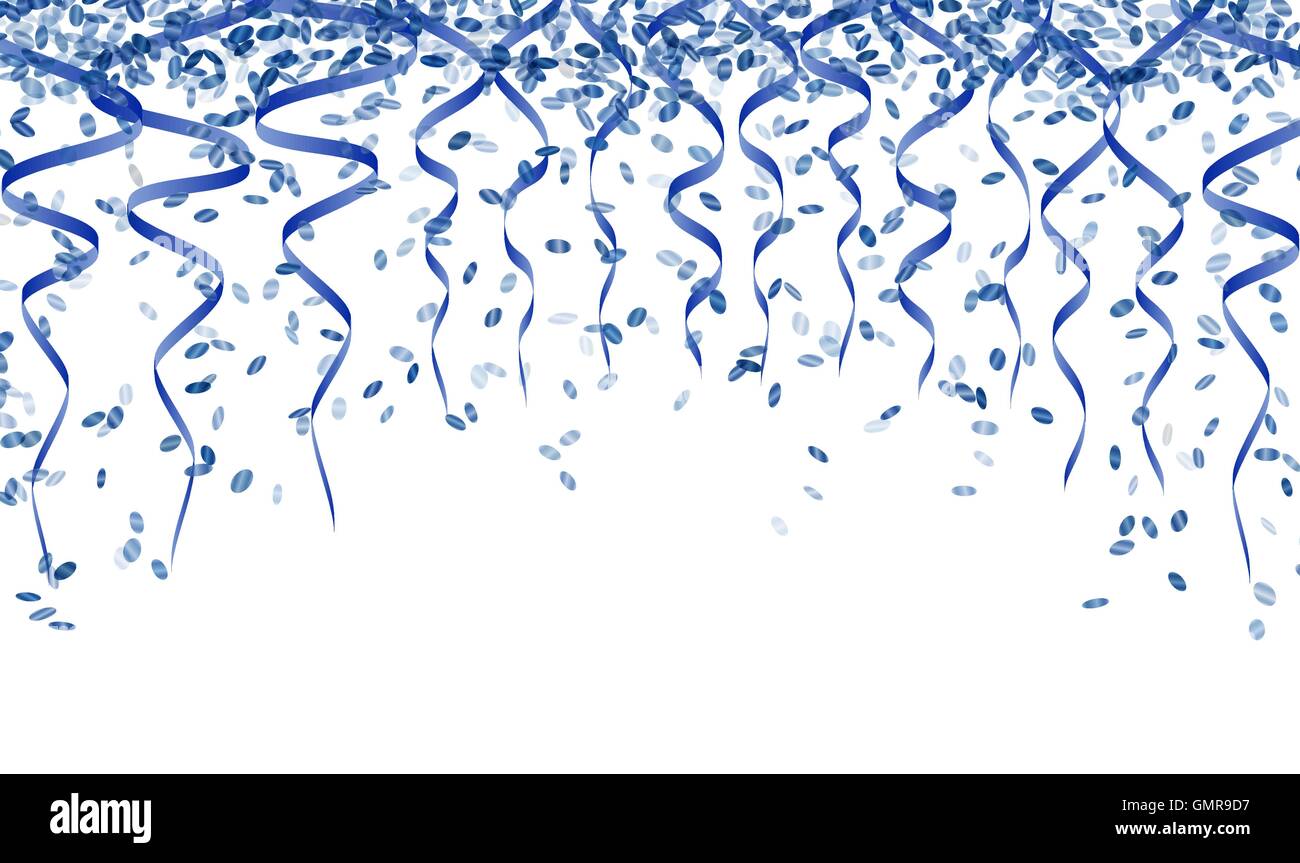 Confetti background serpentine ribbons Stock Vector Images - Alamy
